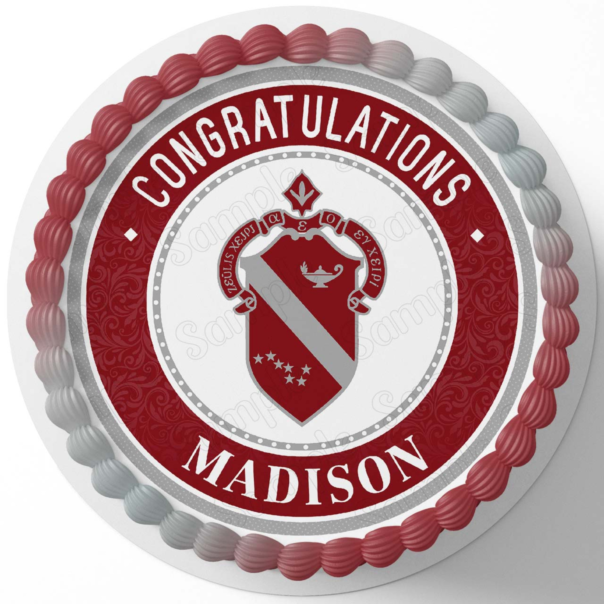 Ediblecaketopper Alpha Phi Edible Image Cake Topper Personalized ...