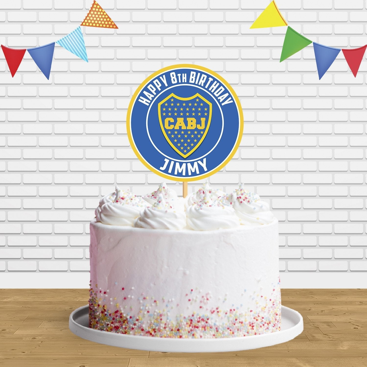 Ediblecaketopper Boca Juniors Cake Topper Centerpiece Birthday Party ...