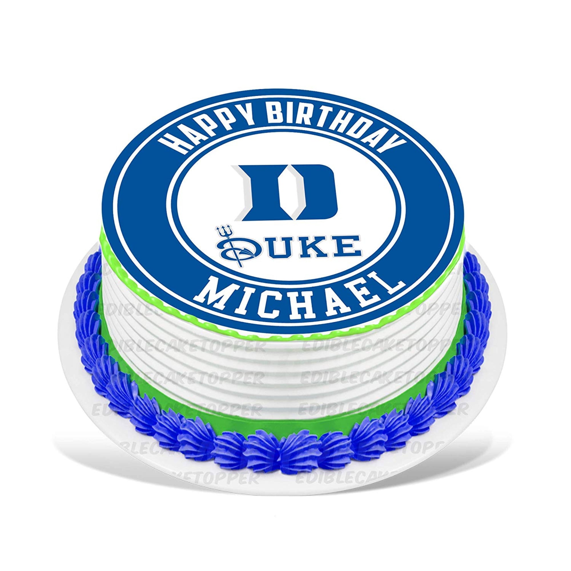 Ediblecaketopper Duke Devils Edible Image Cake Topper Personalized ...