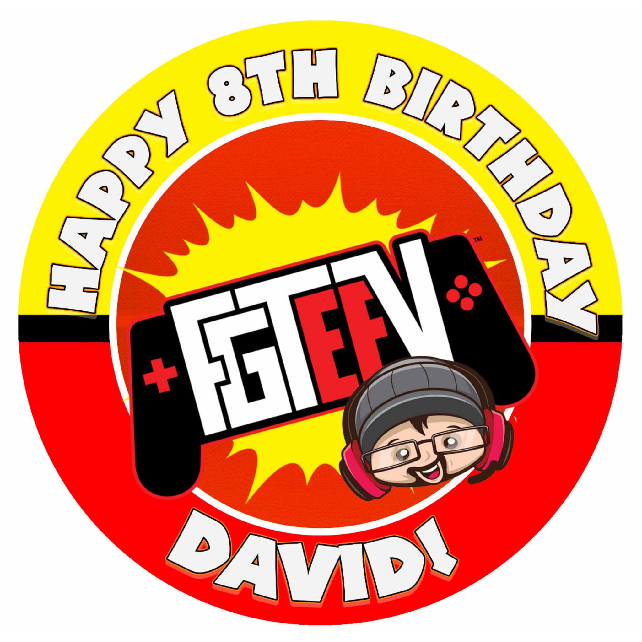 Ediblecaketopper Fgteev Game Edible Image Cake Topper Personalized ...