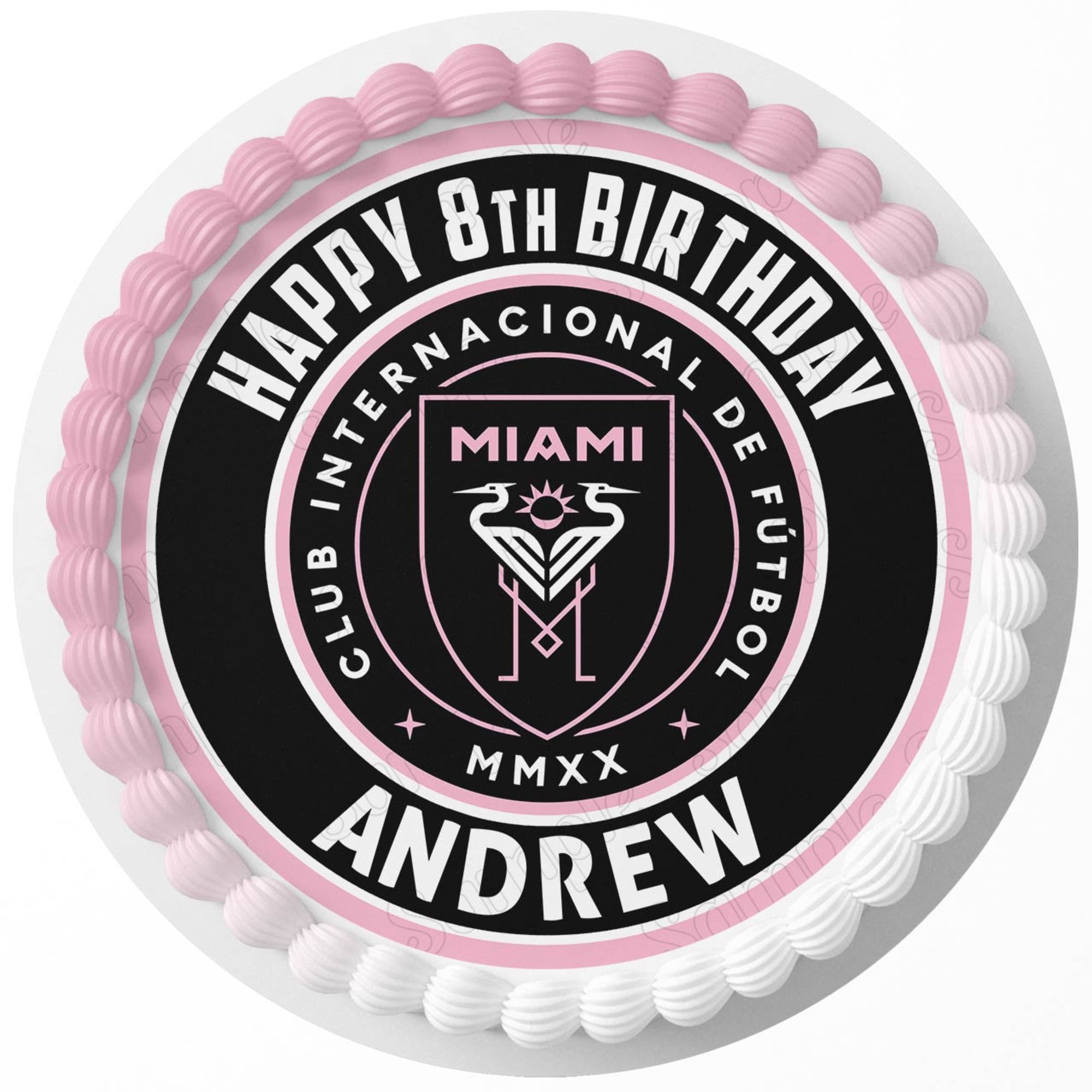 Ediblecaketopper Inter Miami Edible Image Cake Topper Personalized ...