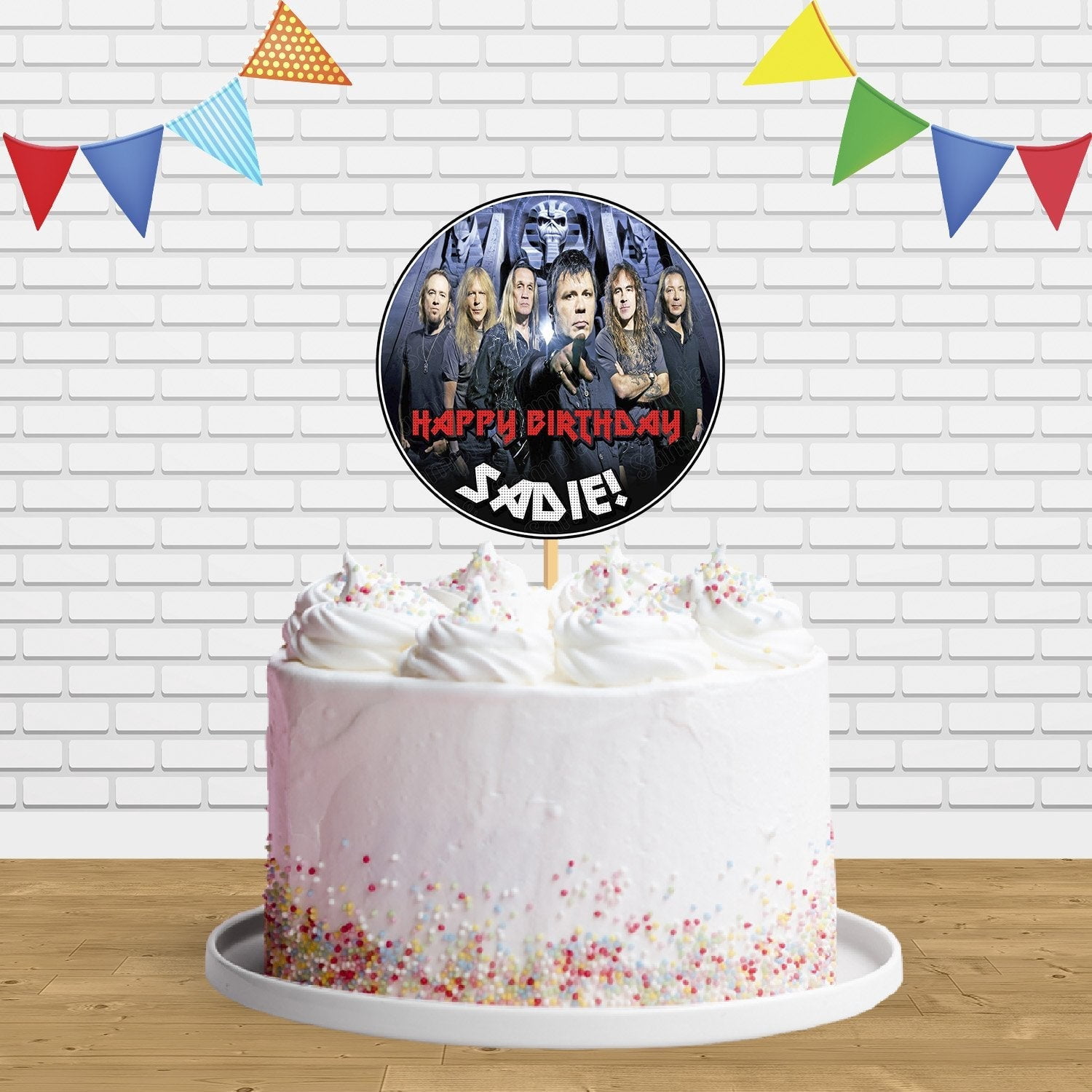 Ediblecaketopper Iron Maiden Cake Topper Centerpiece Birthday Party ...