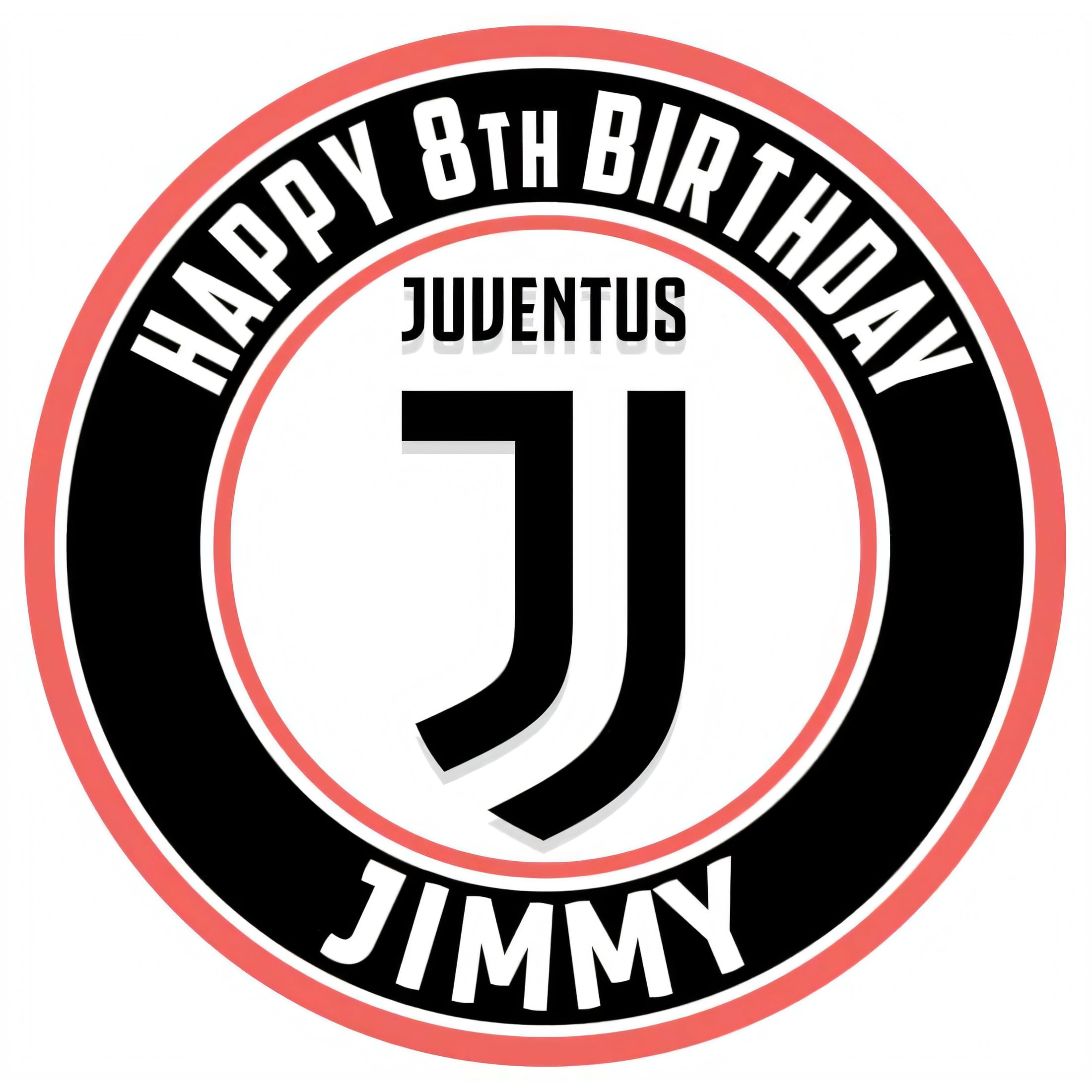 Ediblecaketopper Juventus Fc Edible Image Cake Topper Personalized ...