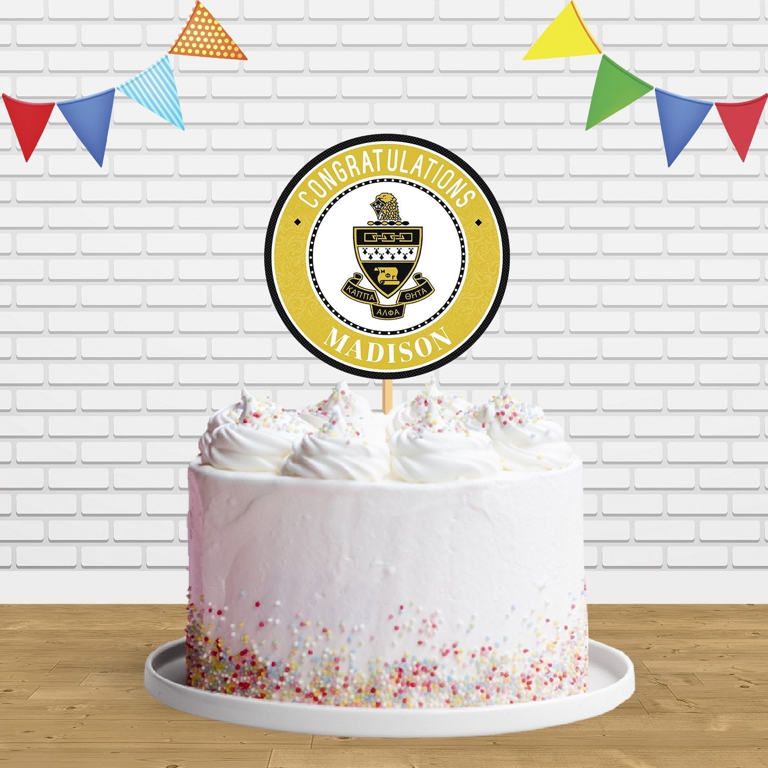 Ediblecaketopper Kappa Alpha Theta Cake Topper Centerpiece Birthday ...