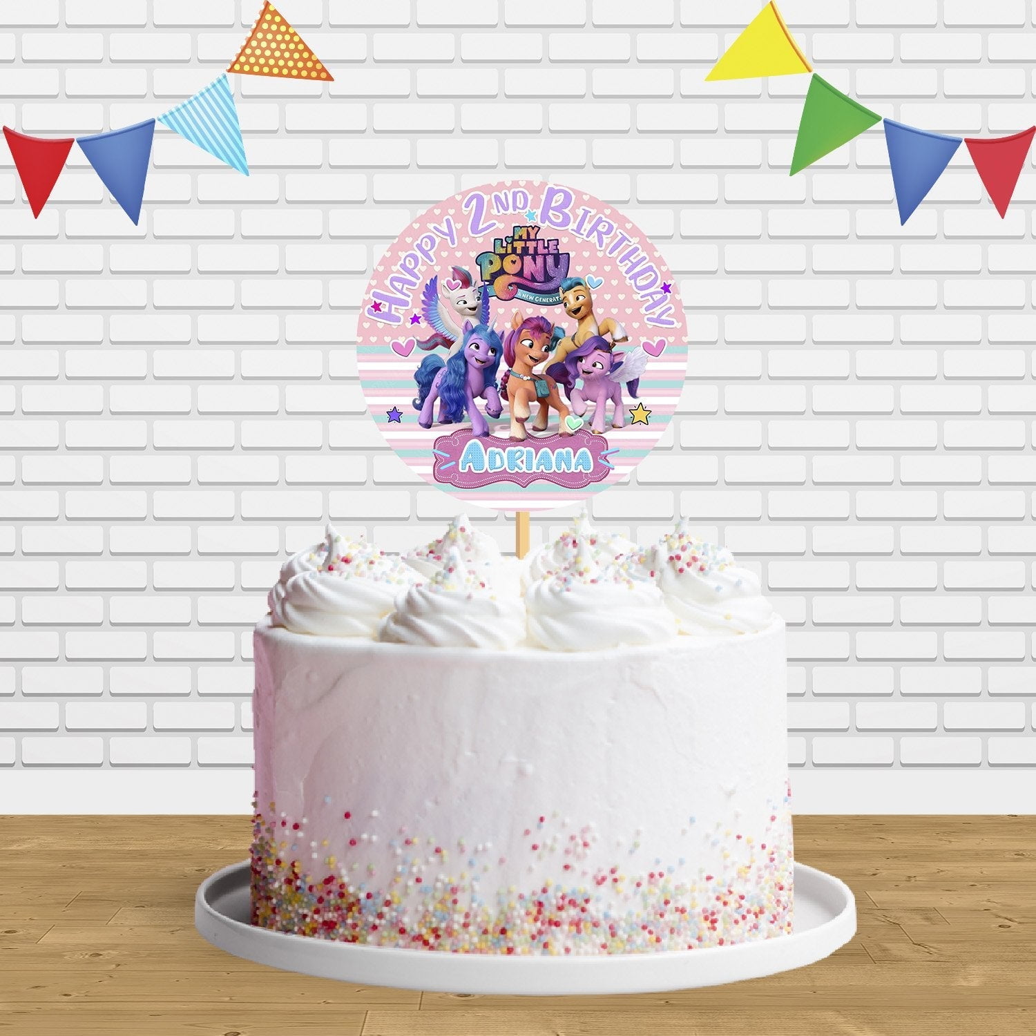 Ediblecaketopper Little Pony Cake Topper Centerpiece Birthday Party ...