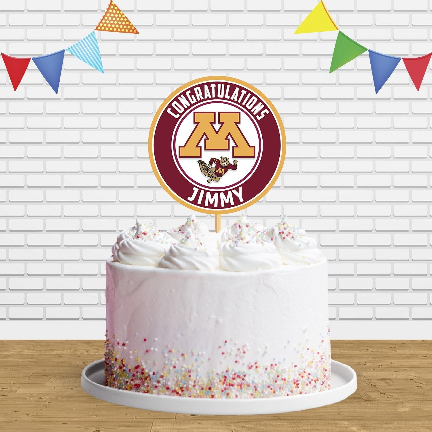 Ediblecaketopper Minnesota Cake Topper Centerpiece Birthday Party ...