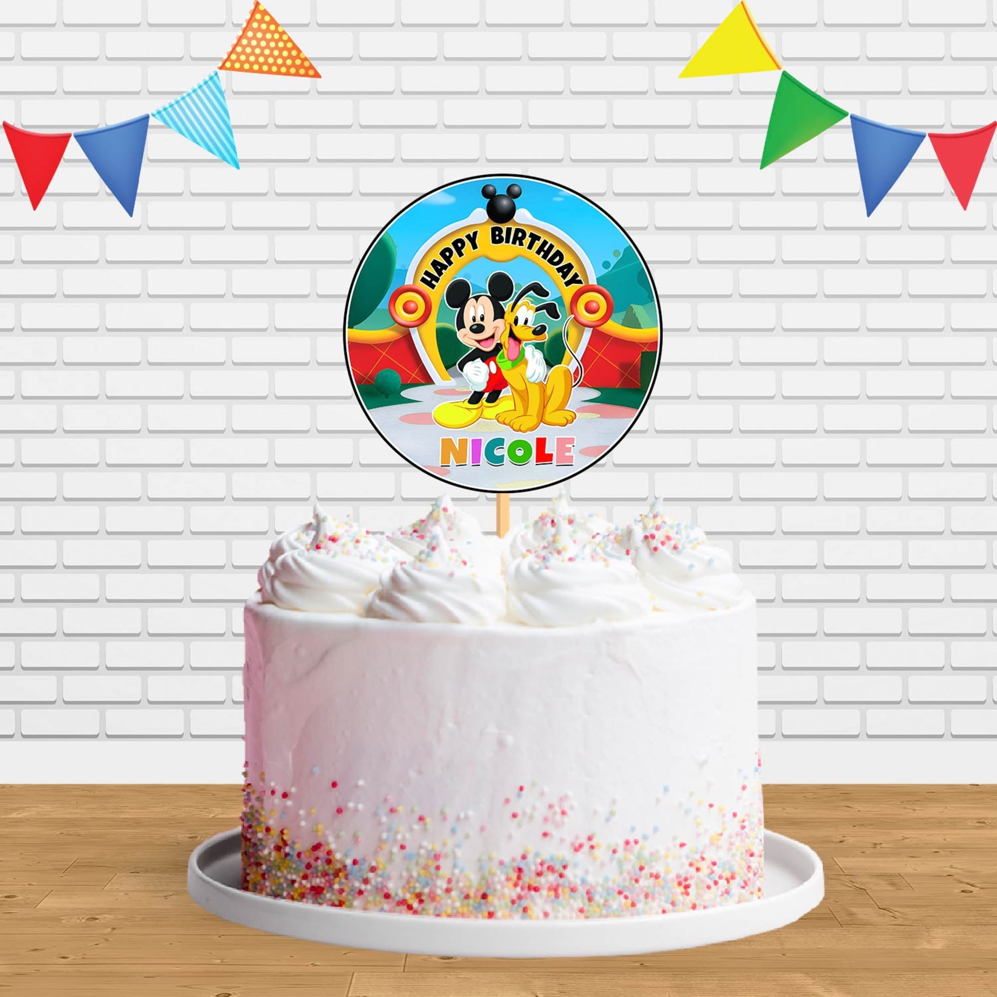 Ediblecaketopper Mouse Kids Fun Cake Topper Centerpiece Birthday Party ...