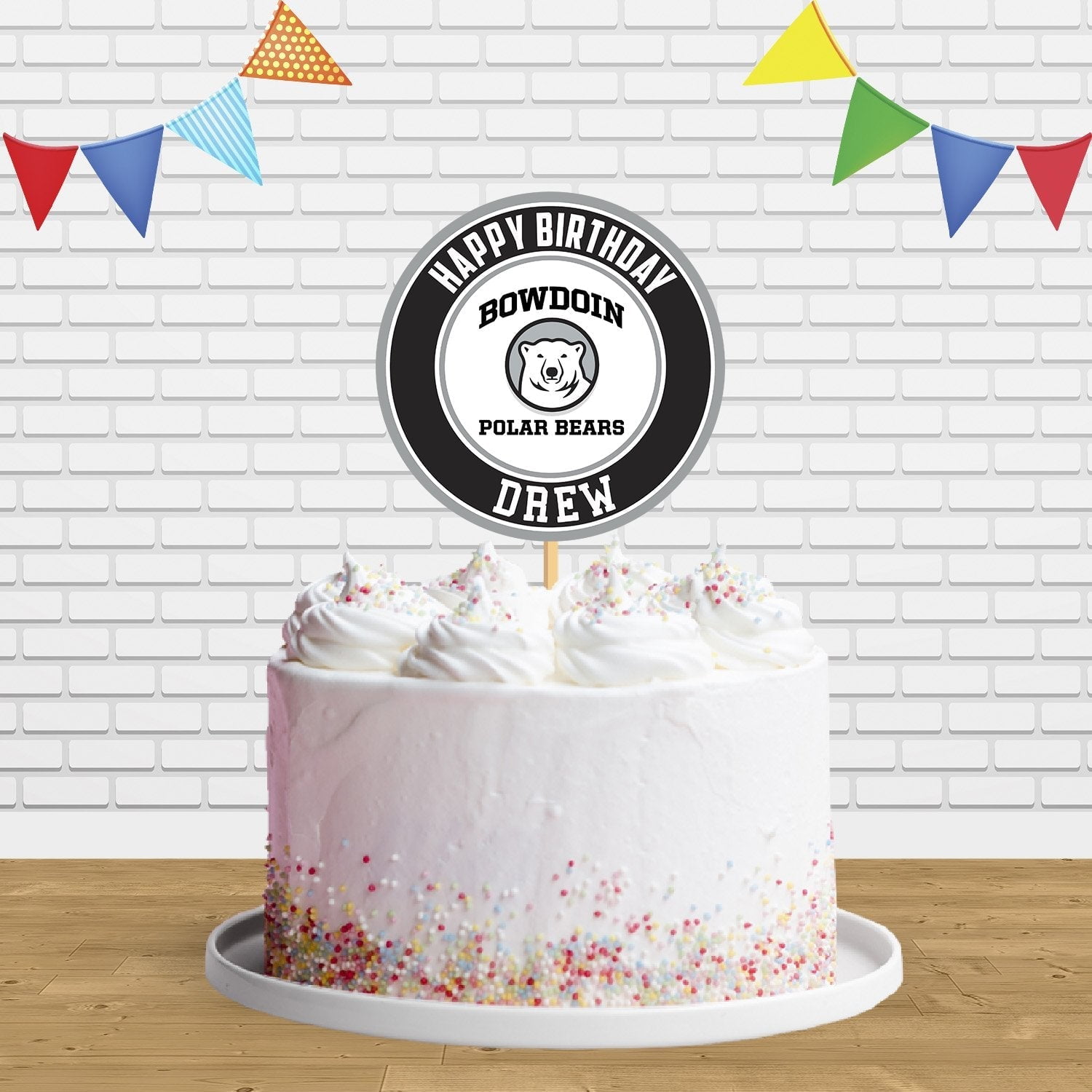 Ediblecaketopper Polar Bears Cake Topper Centerpiece Birthday Party ...