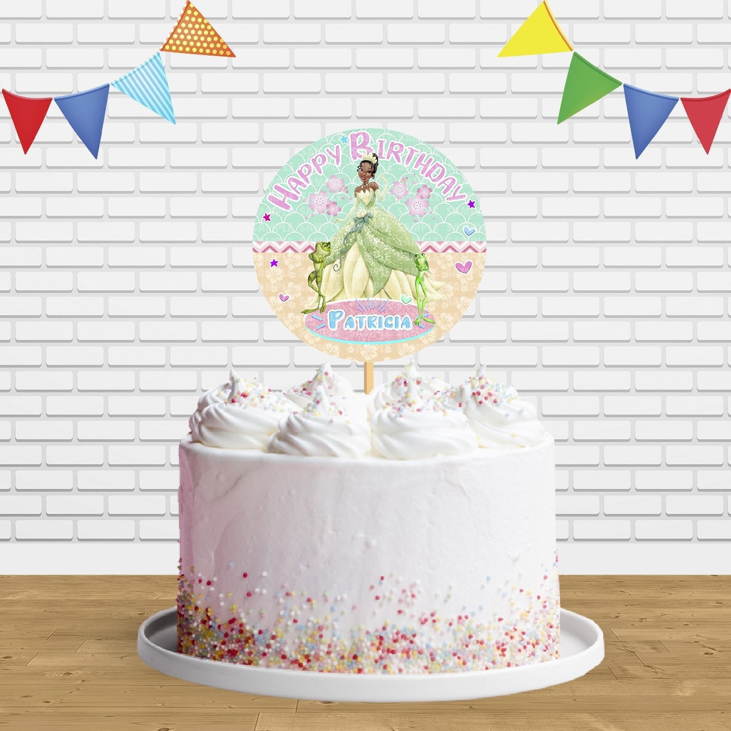 Ediblecaketopper Princess Frog Cake Topper Centerpiece Birthday Party ...