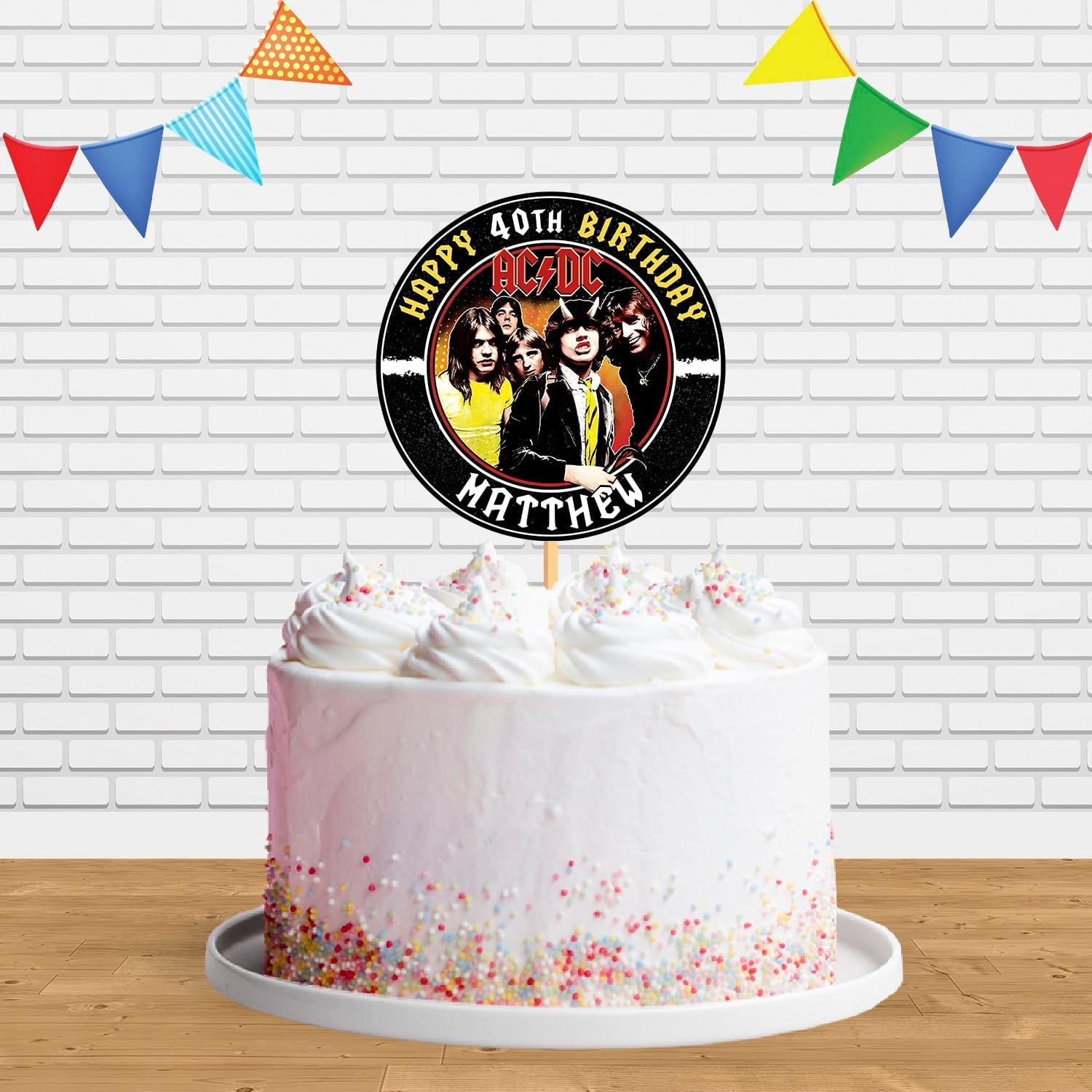Ediblecaketopper Rock Band Cake Topper Centerpiece Birthday Party ...