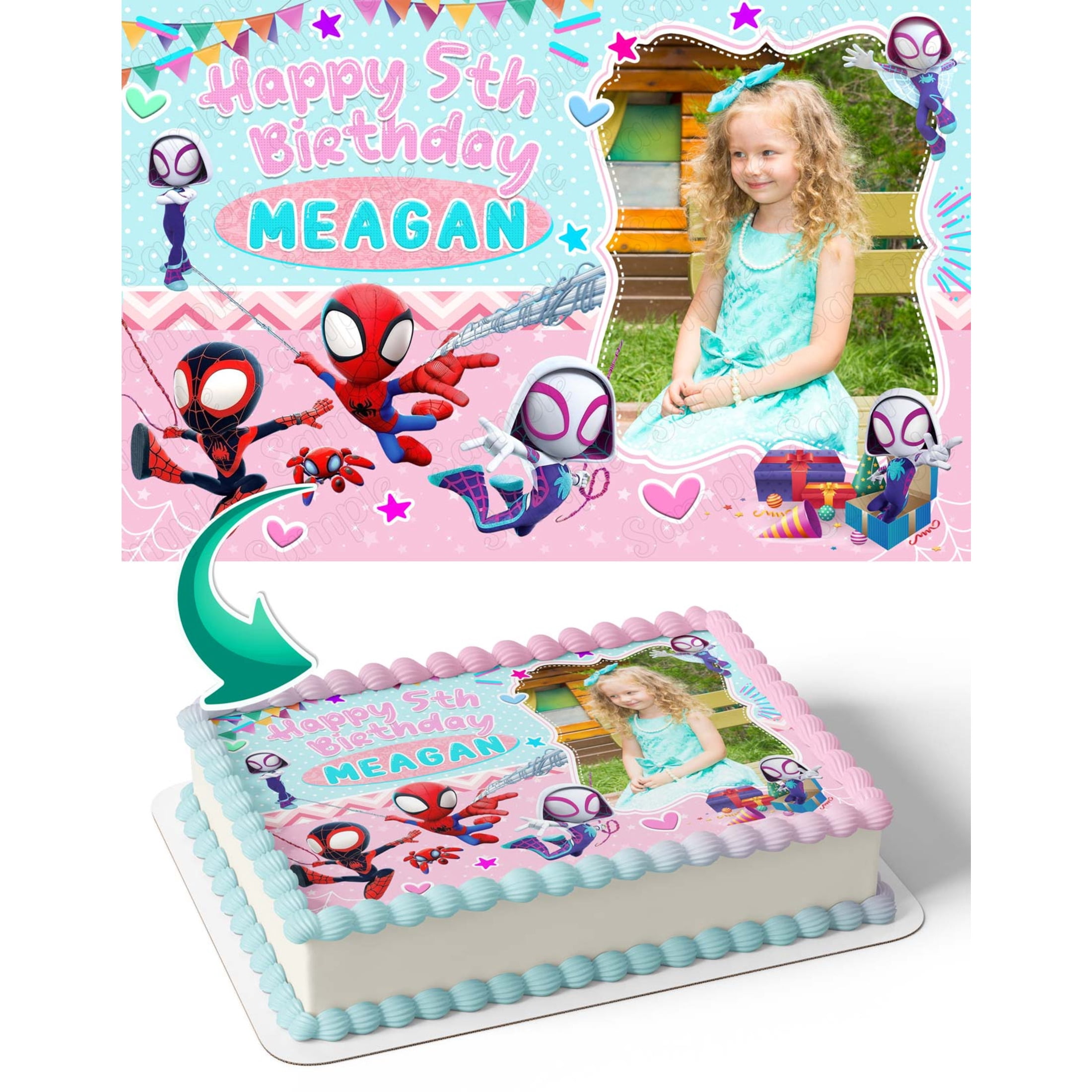 Ediblecaketopper Spidey and His Amazing Friends Girls Photo Frame ...