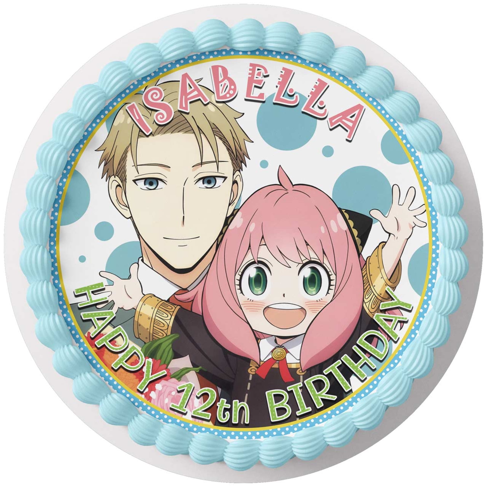 Ediblecaketopper Spy X Family Edible Image Cake Topper Personalized Birthday Sheet Decoration ...