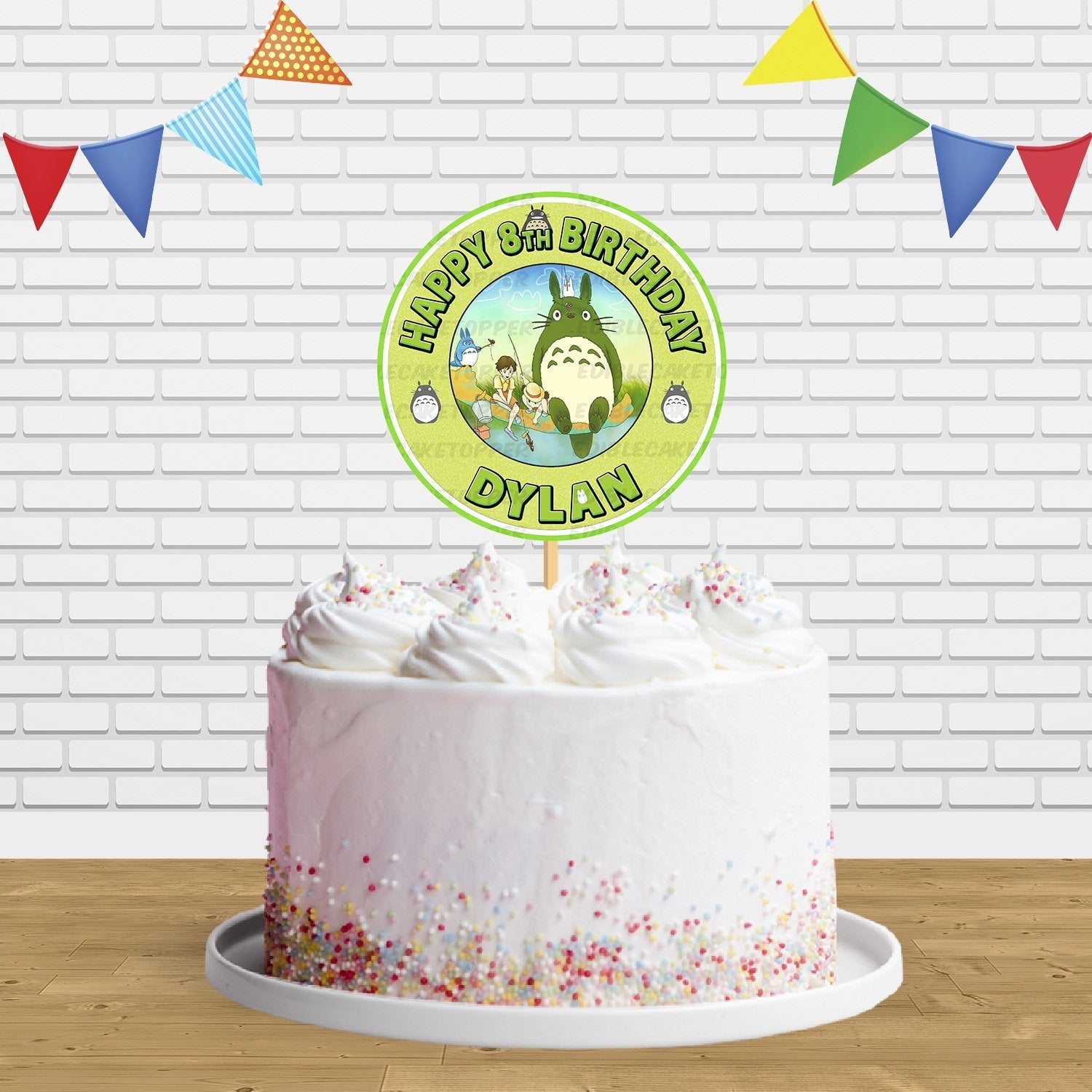 Ediblecaketopper Totoro Cake Topper Centerpiece Birthday Party ...