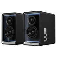 Sanyun SW208 3" Active Bluetooth 5.0 Bookshelf Speakers – 60W Carbon Fiber Speaker Unit - Built ...