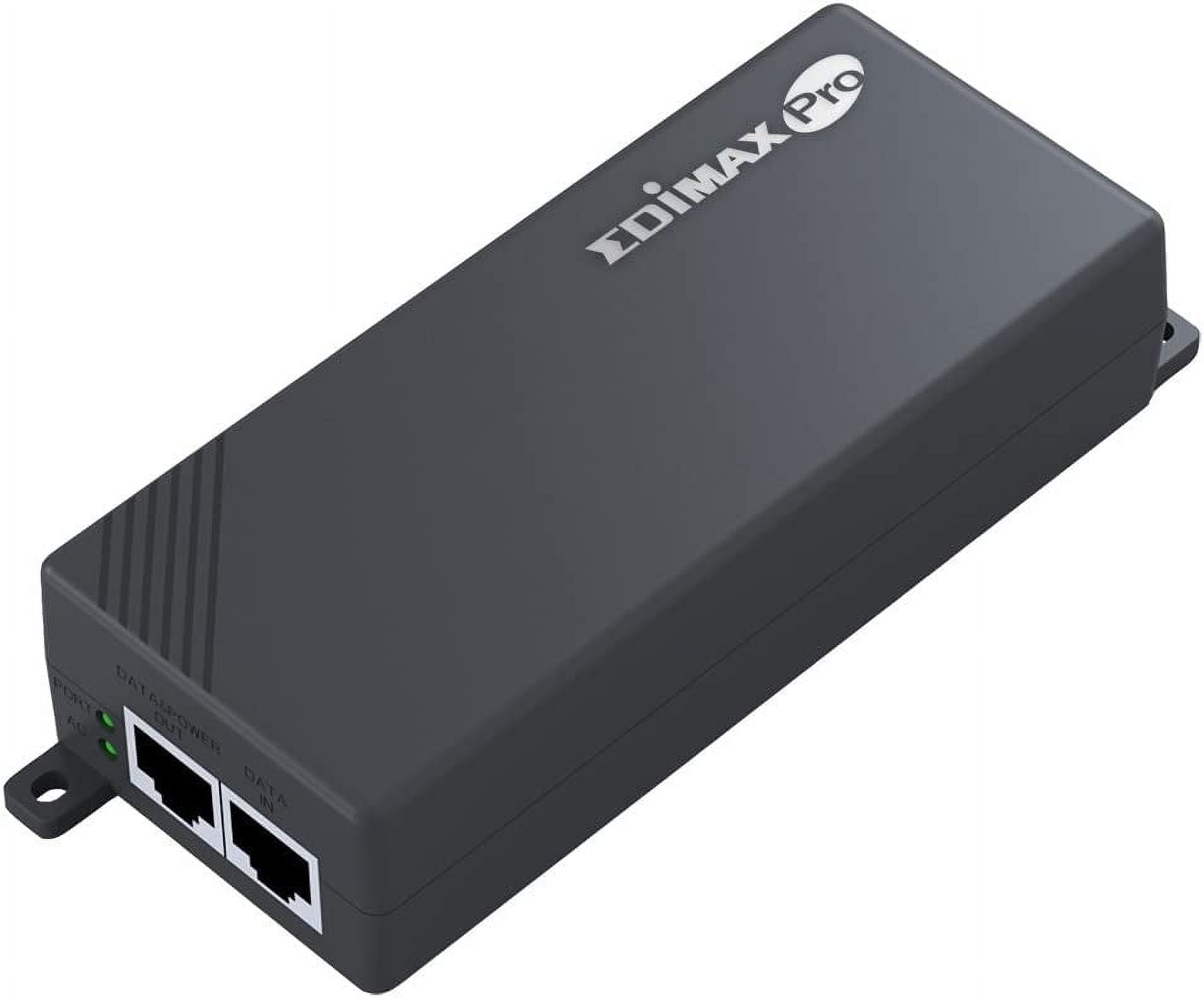 Edimax Pro Gigabit PoE+ 30W Injector Adapter, Adds Power to PoE Powered ...