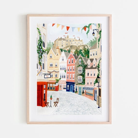 Edinburgh Art Print Scotland Art Print Victoria Street Bow Street ...