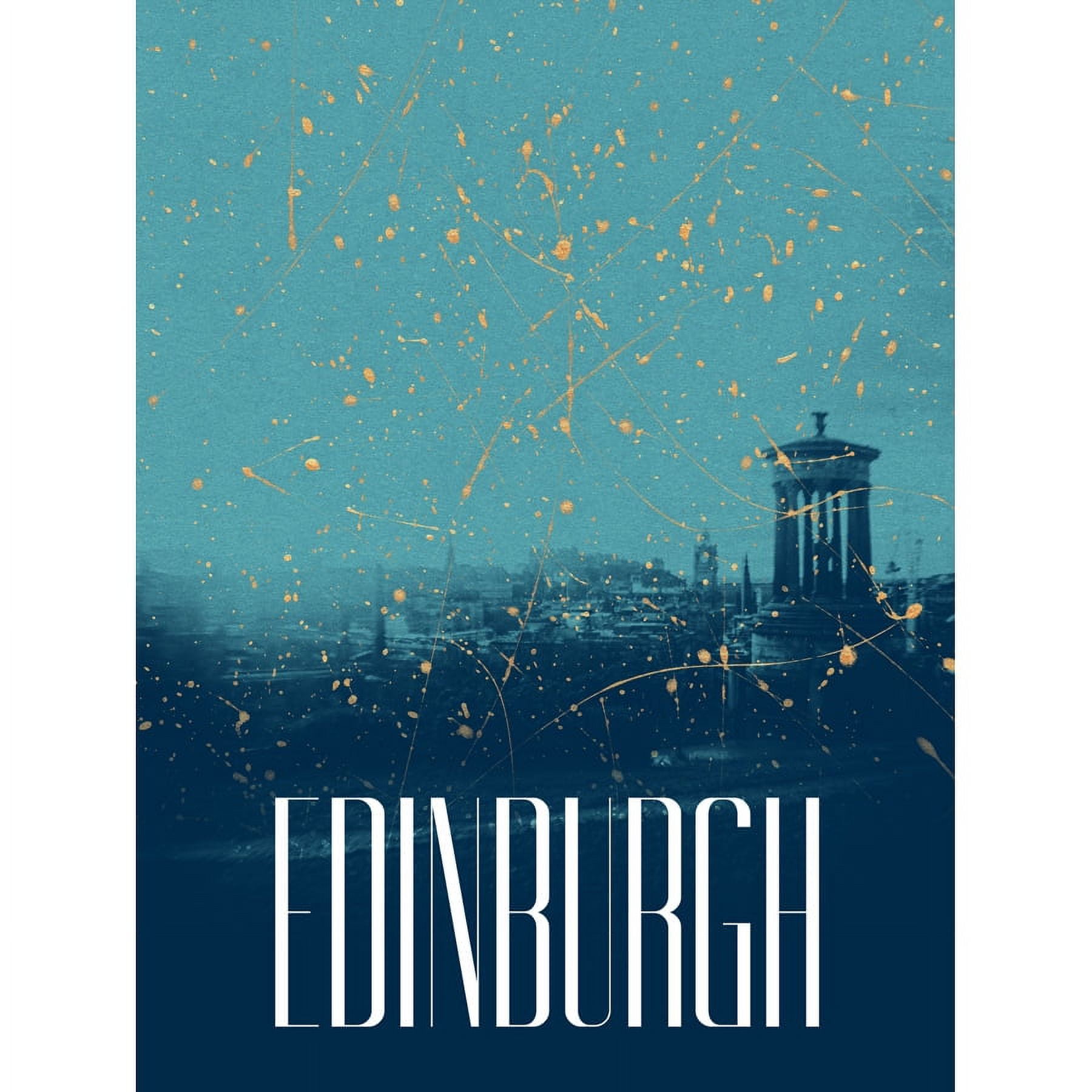 Edinburgh Calton Hill Dugald Stewart Monument Skyline Paint Art Print ...