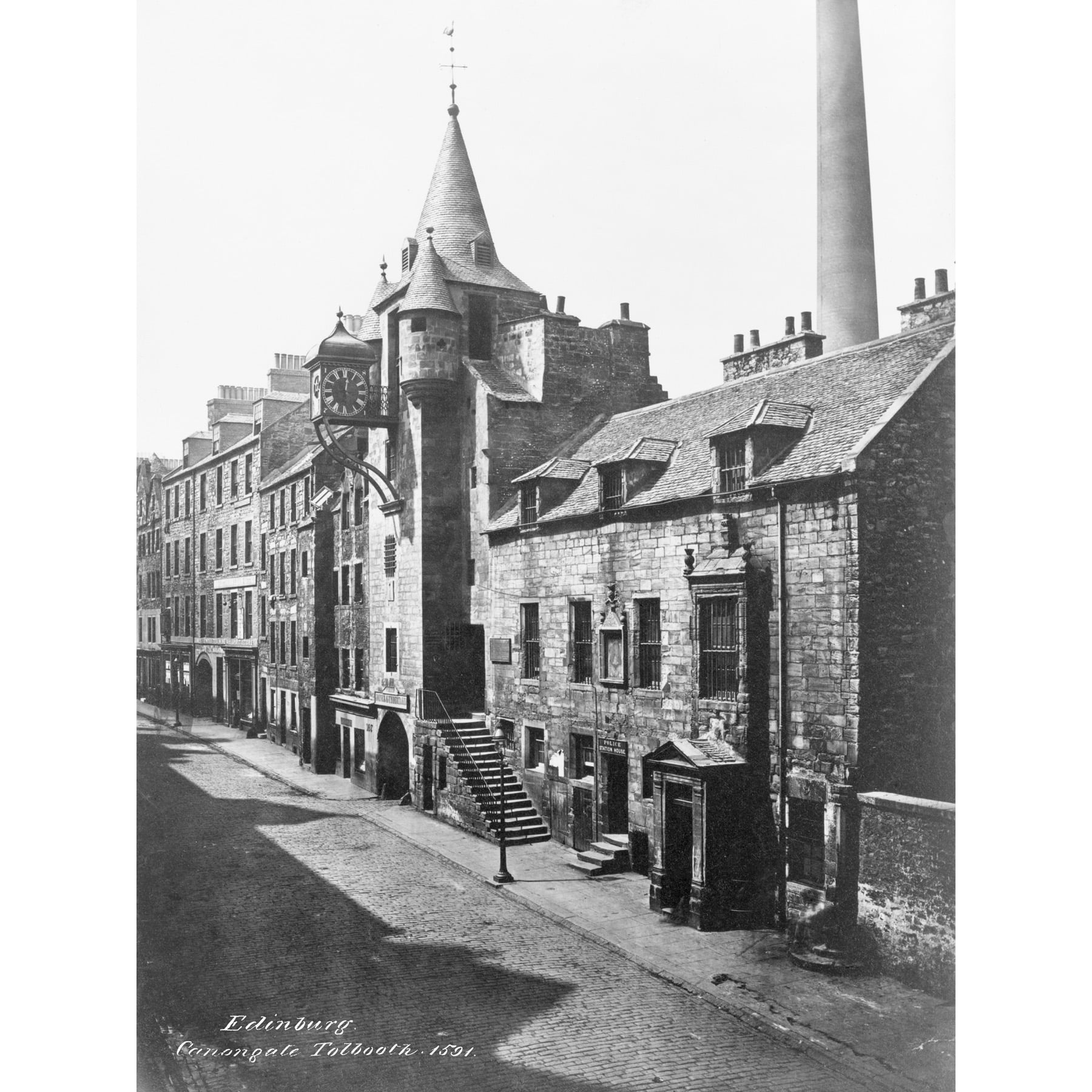 Edinburgh Scotland Canongate Tolbooth 1860 Photo Extra Large XL Wall ...
