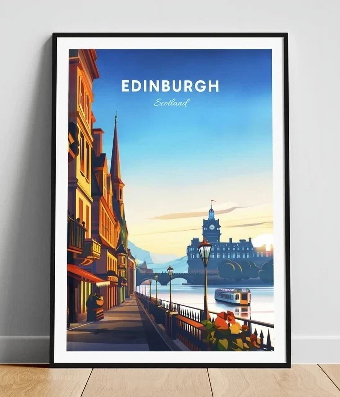 Edinburgh Travel Print - Scotland Wall Art, Edinburgh Poster, Scotland ...