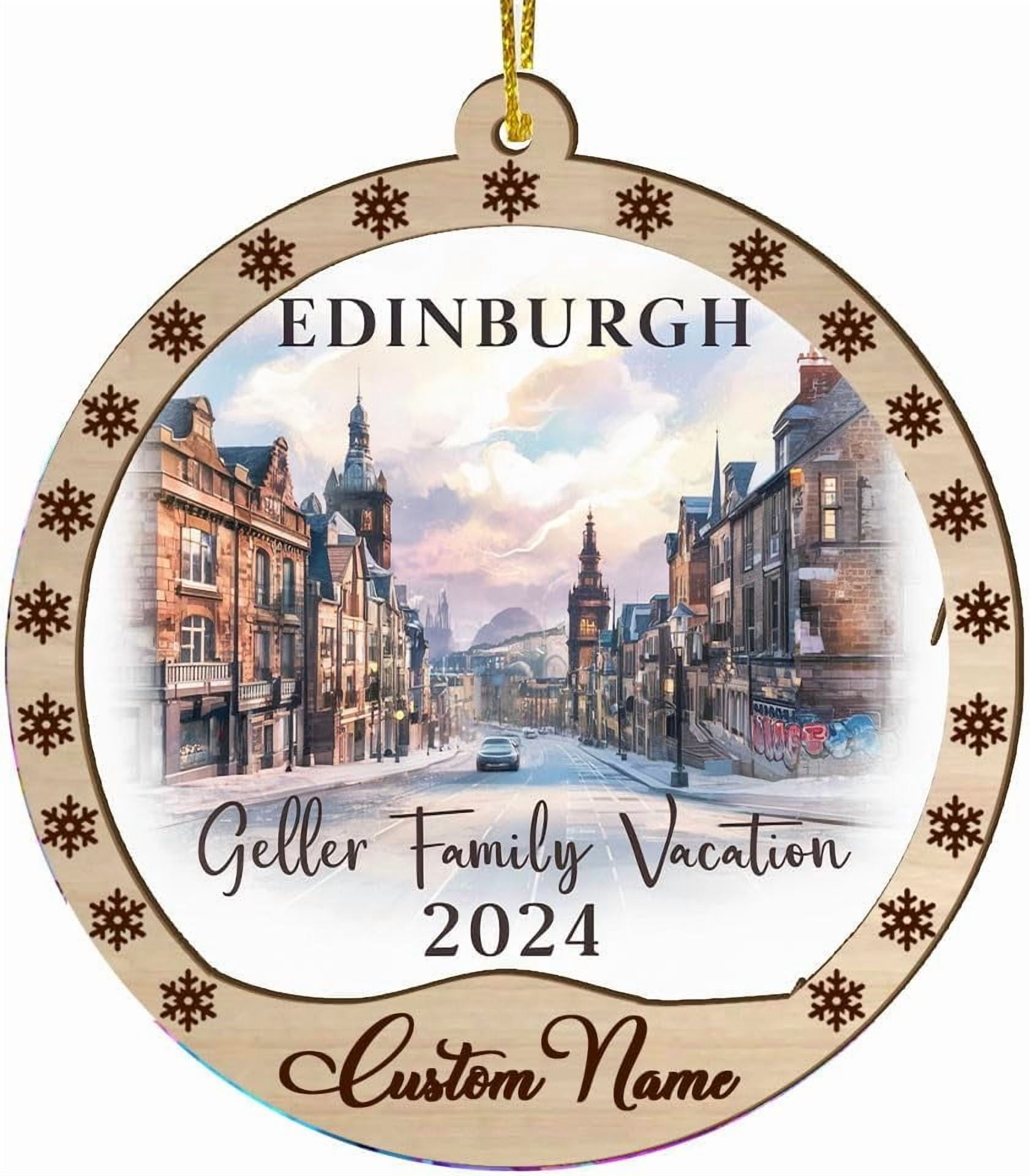 Edinburgh Vacation Suncatcher, Edinburgh Suncatcher, Christmas Stained ...