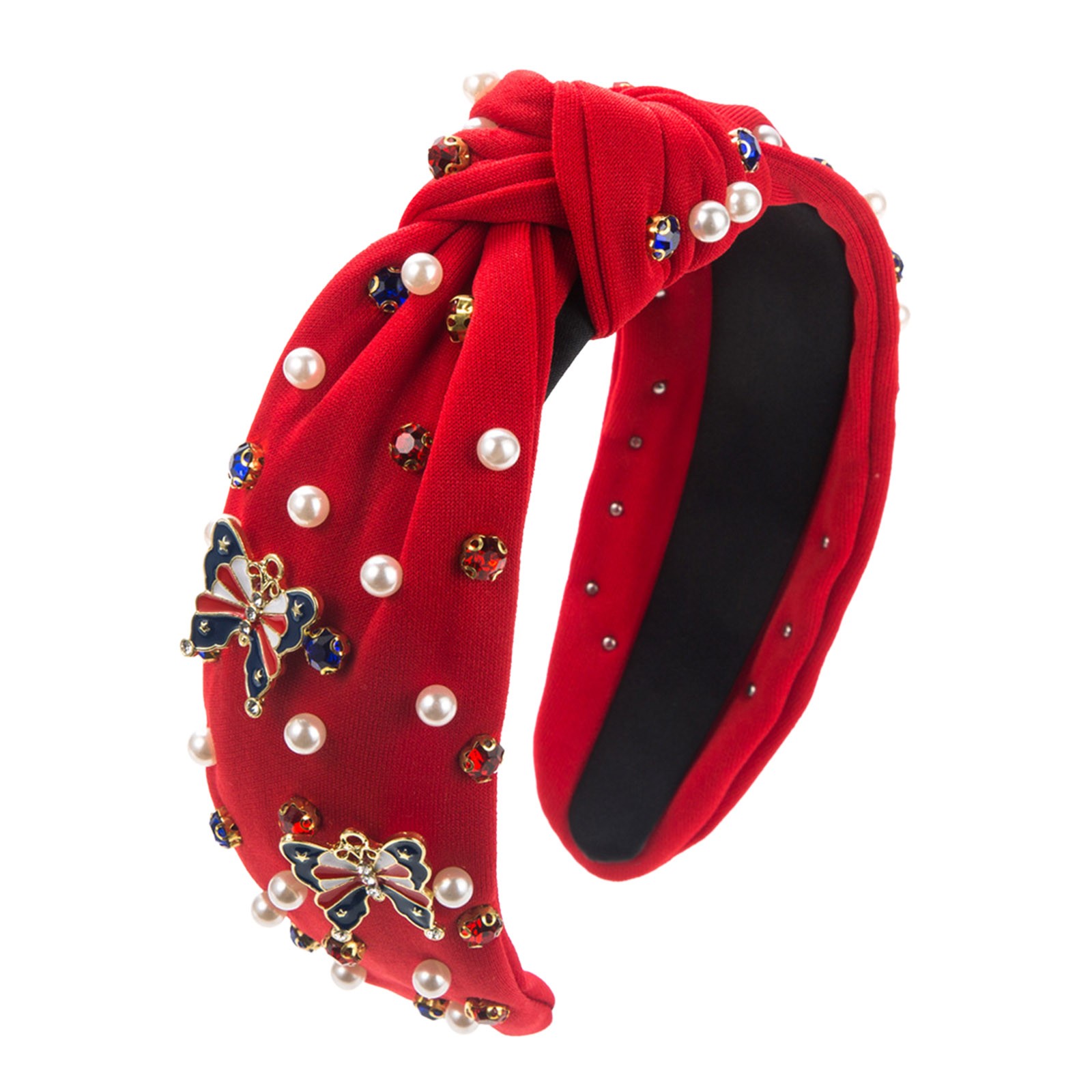 Ediodpoh 4th of July Headbands with Flag Pin Patriotic Hair Accessory ...