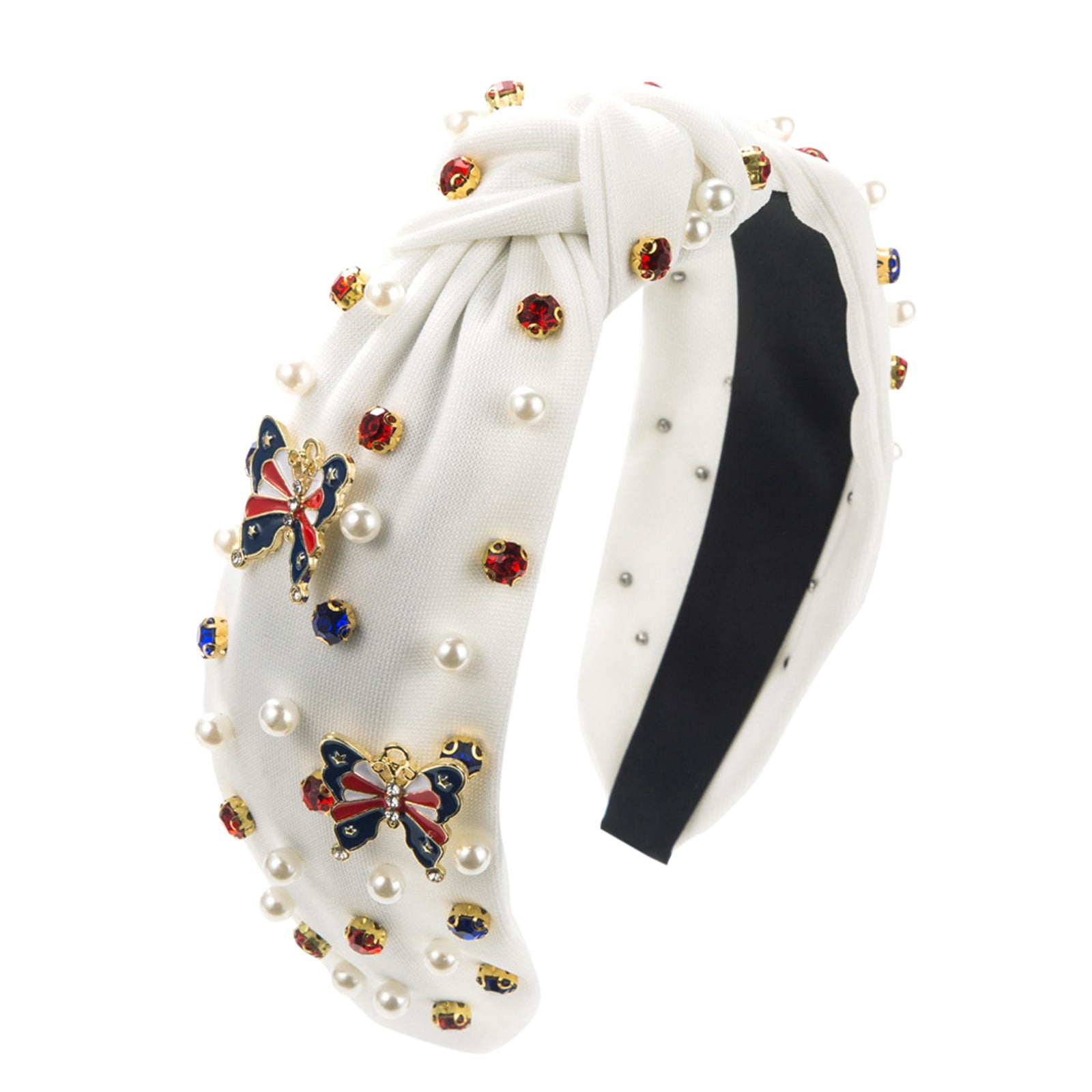 Ediodpoh 4th of July Headbands with Flag Pin Patriotic Hair Accessory ...