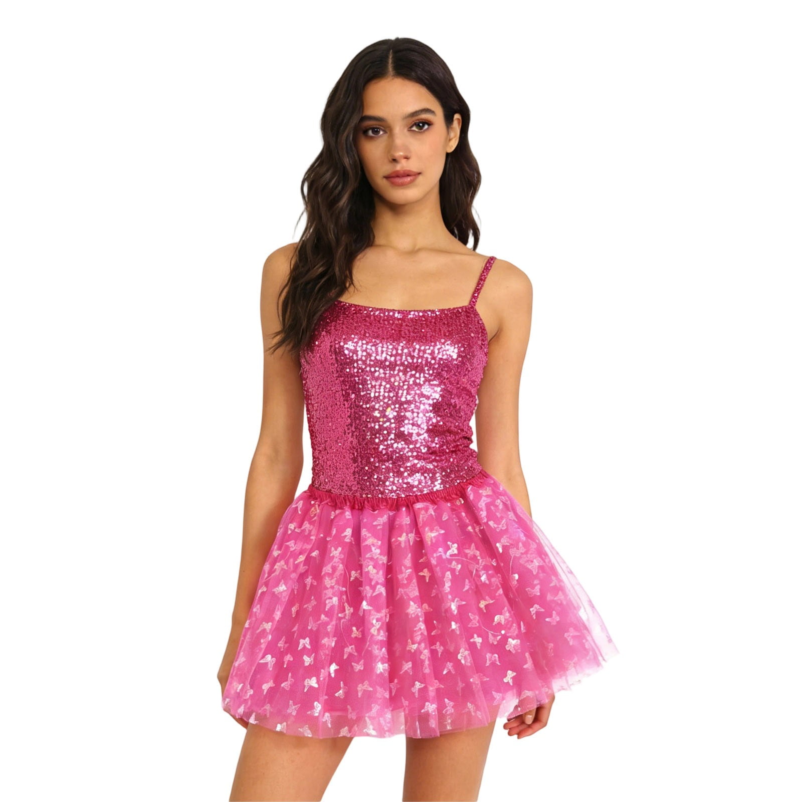 Ediodpoh Carnival Tutu Dancing Skirt Mesh Skirt with Pattern and ...