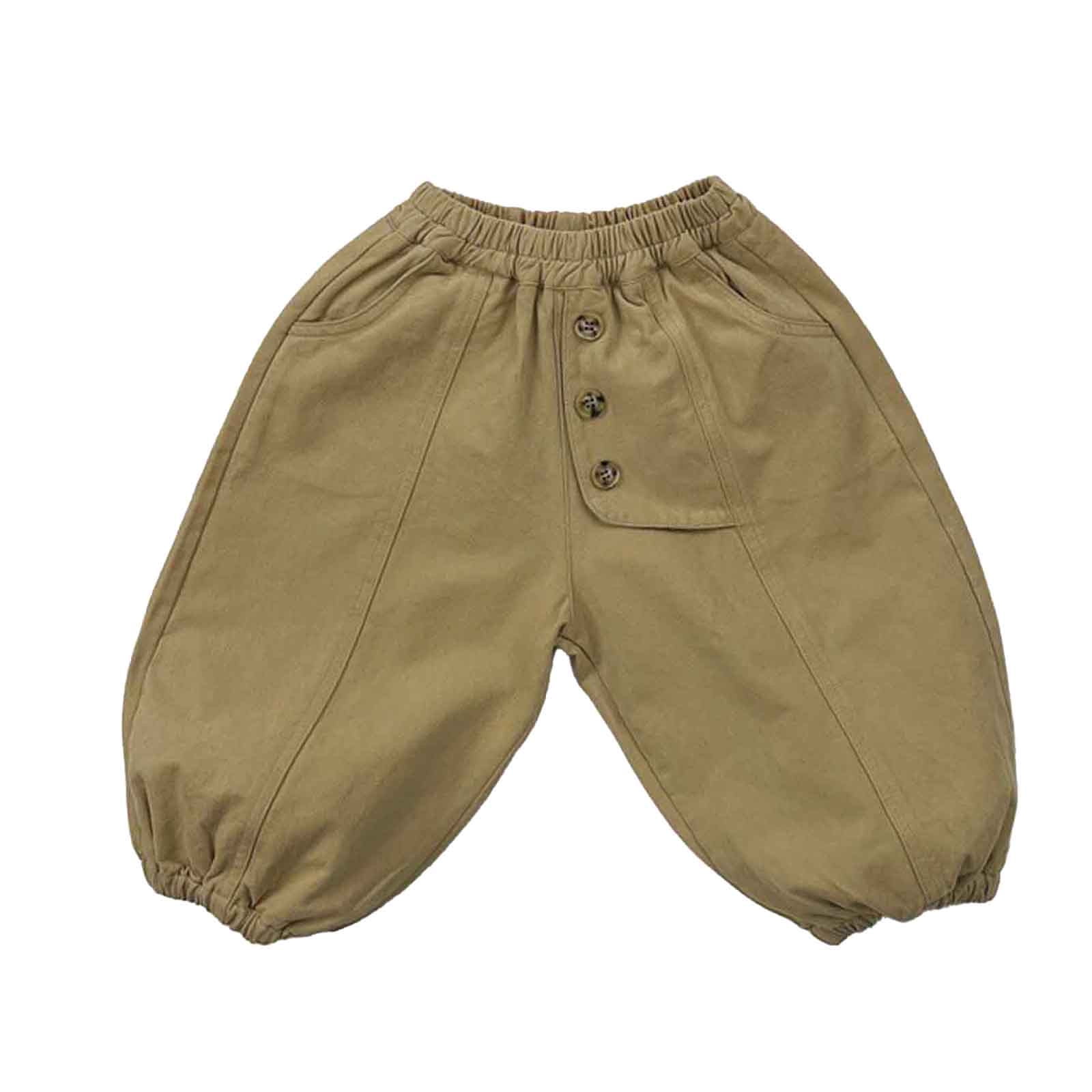 Ediodpoh Child Toddler Boys Girls Solid Pants Casual Summer Holiday ...