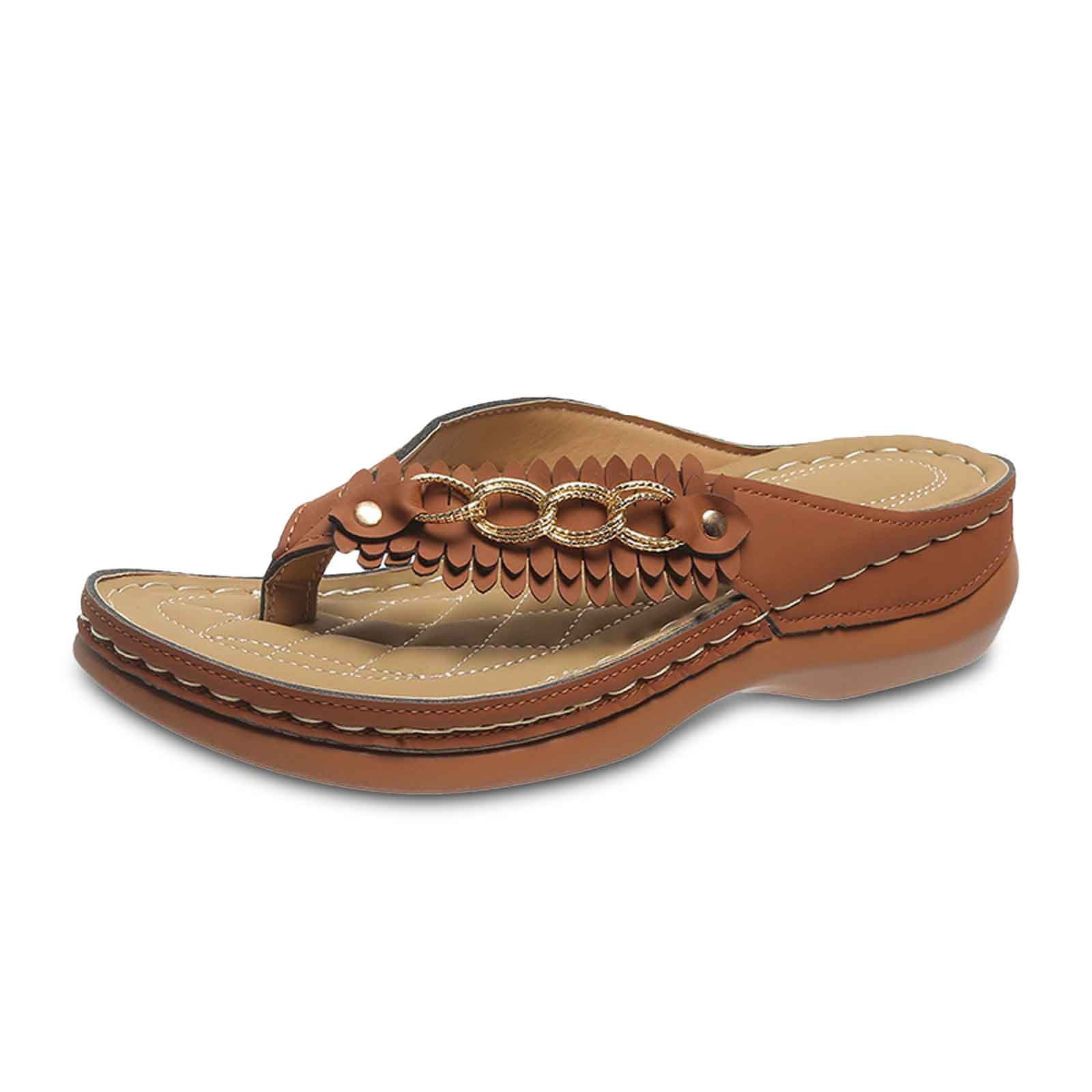 Ediodpoh Comfortable Women's Slippers for Everyday Wear Stylish Flip ...