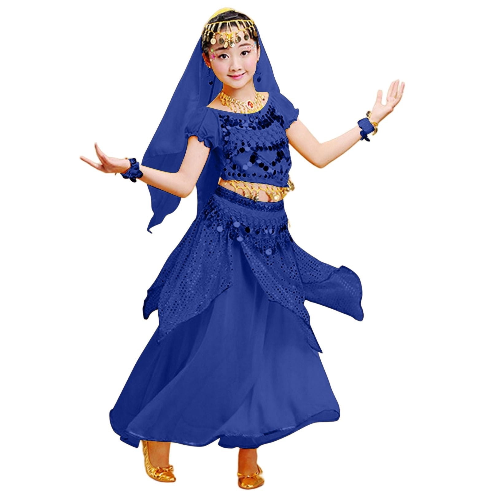 Ediodpoh Girls Outfits Girls Dance Set Performance Outfit Long Sleeve ...