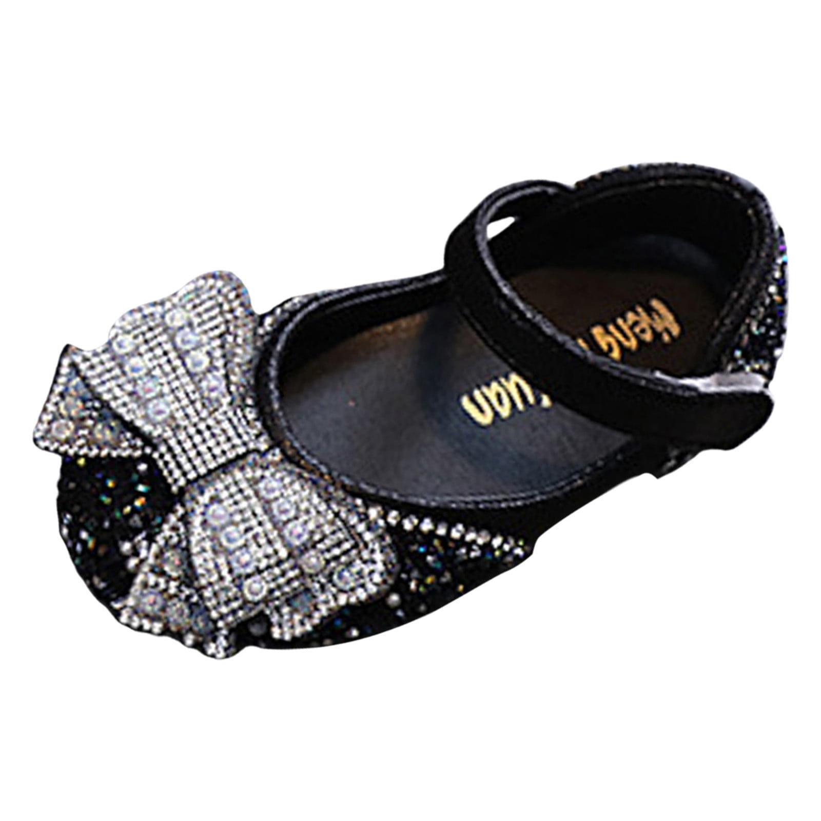 Ediodpoh Girls Sandals Fashion New Pattern Cute Sequin Bow Decoration Hook Loop Versatile ...
