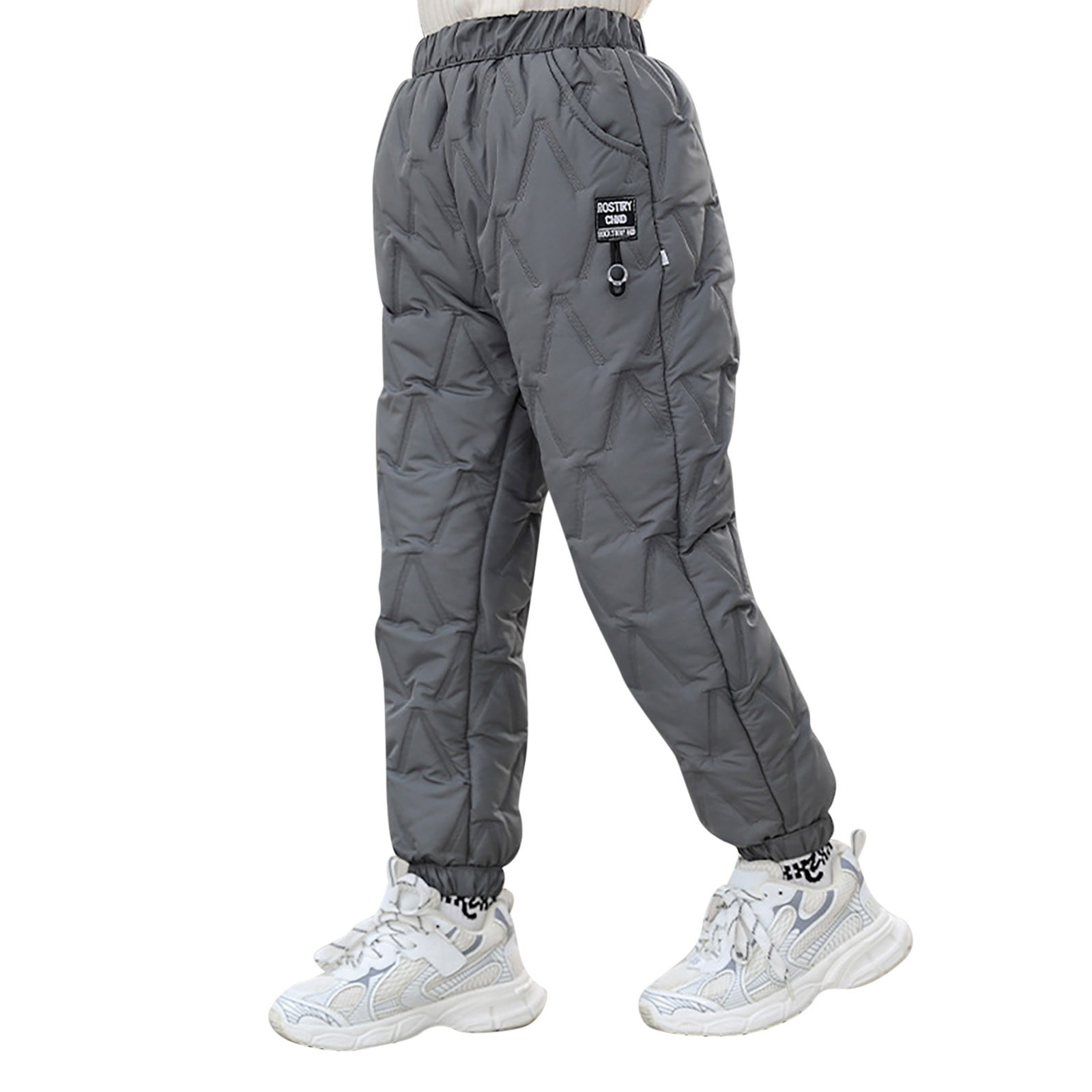 Ediodpoh Little Girls Boys Snow Pants Thick Winter Warm Lined Kids ...