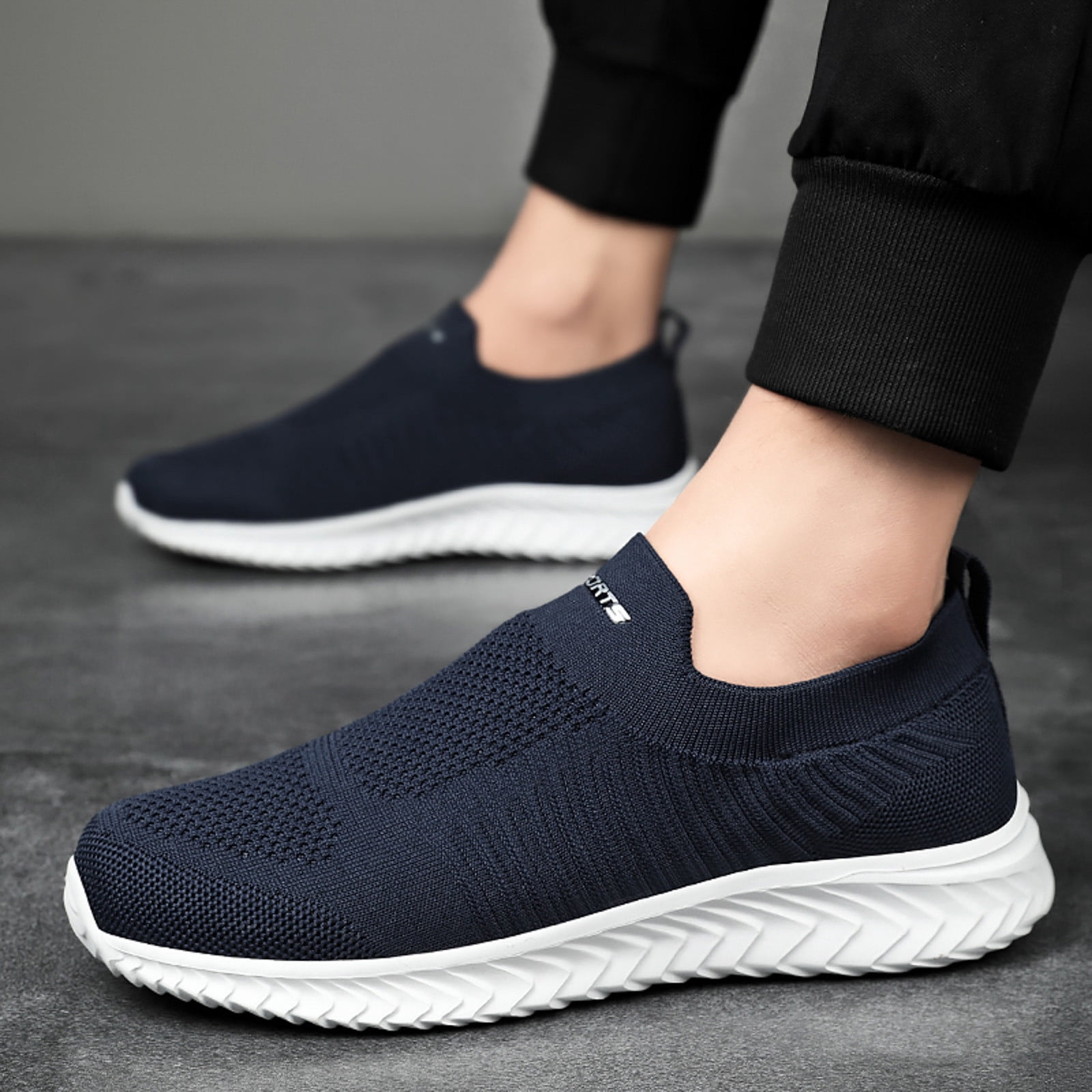 Ediodpoh Men Sports Shoes Summer New Pattern Fashion Simple Solid Mesh ...