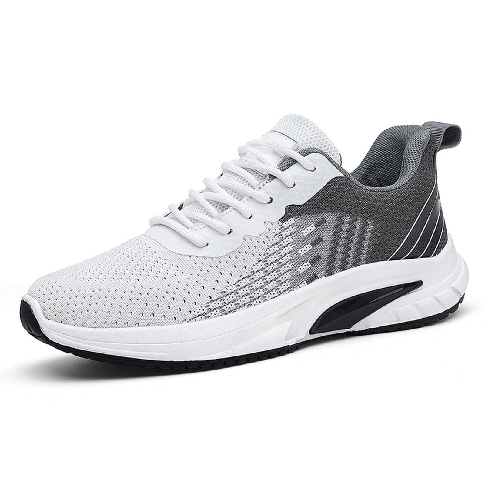 Ediodpoh Men's Breathable Running Shoes Lightweight Athletic Walking Sneakers Comfortable Gym ...