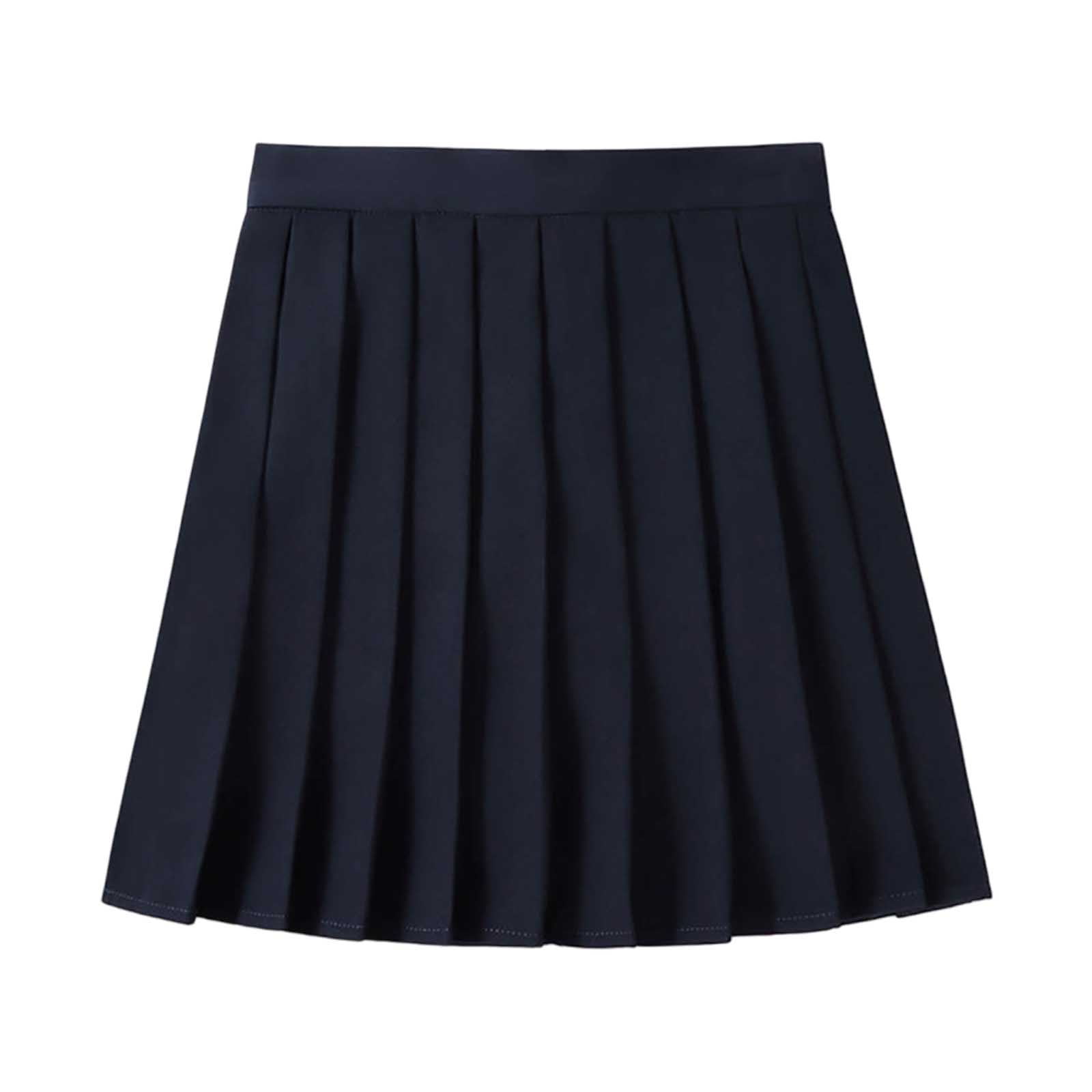 Ediodpoh Skirts for Women Casual Pleated A Line Mini Skirt with Color ...