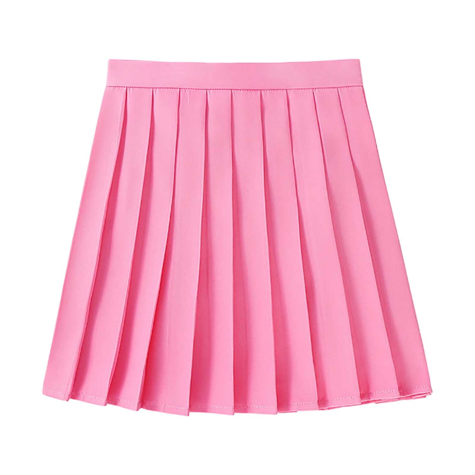 Ediodpoh Skirts for Women Casual Pleated A Line Mini Skirt with Color ...