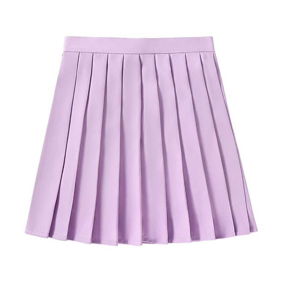 Ediodpoh Skirts for Women Casual Pleated A Line Mini Skirt with Color ...