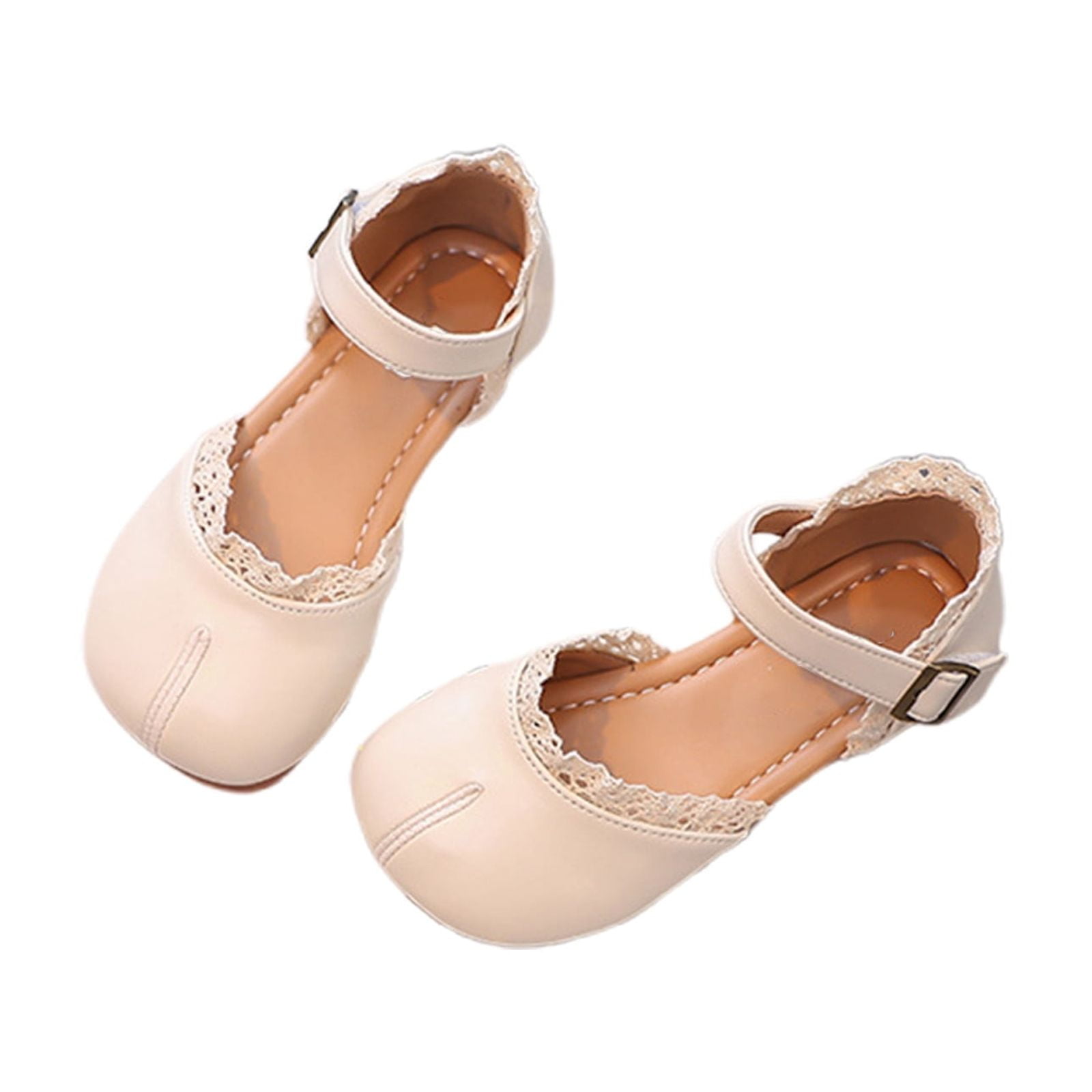 Ediodpoh Spring and Summer Girls' Children's Baby Lace Edge Adjustable Soft Soled Shoes Sandals ...