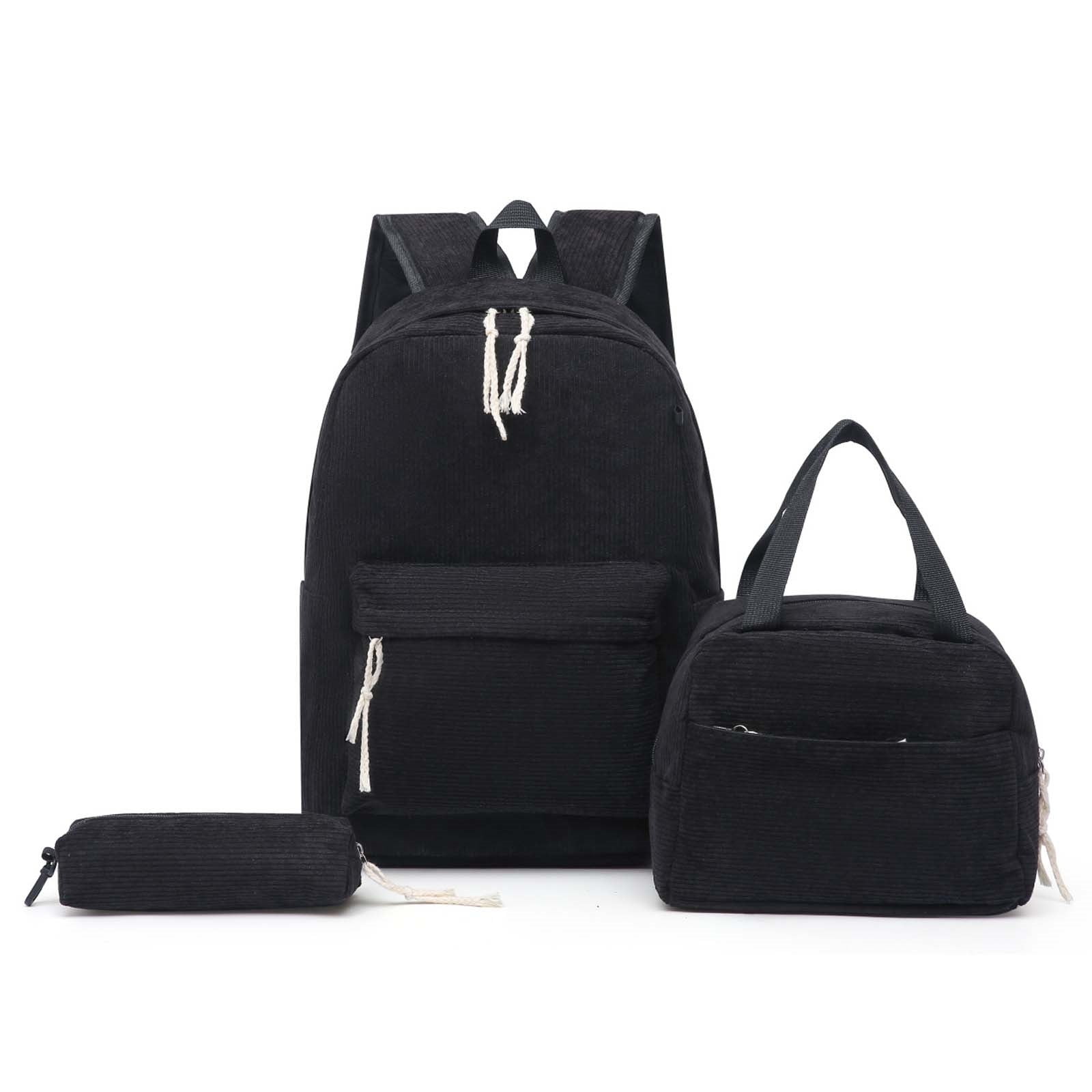 Ediodpoh Stylish And Functional School Bag For Students Corduroy Fabric ...