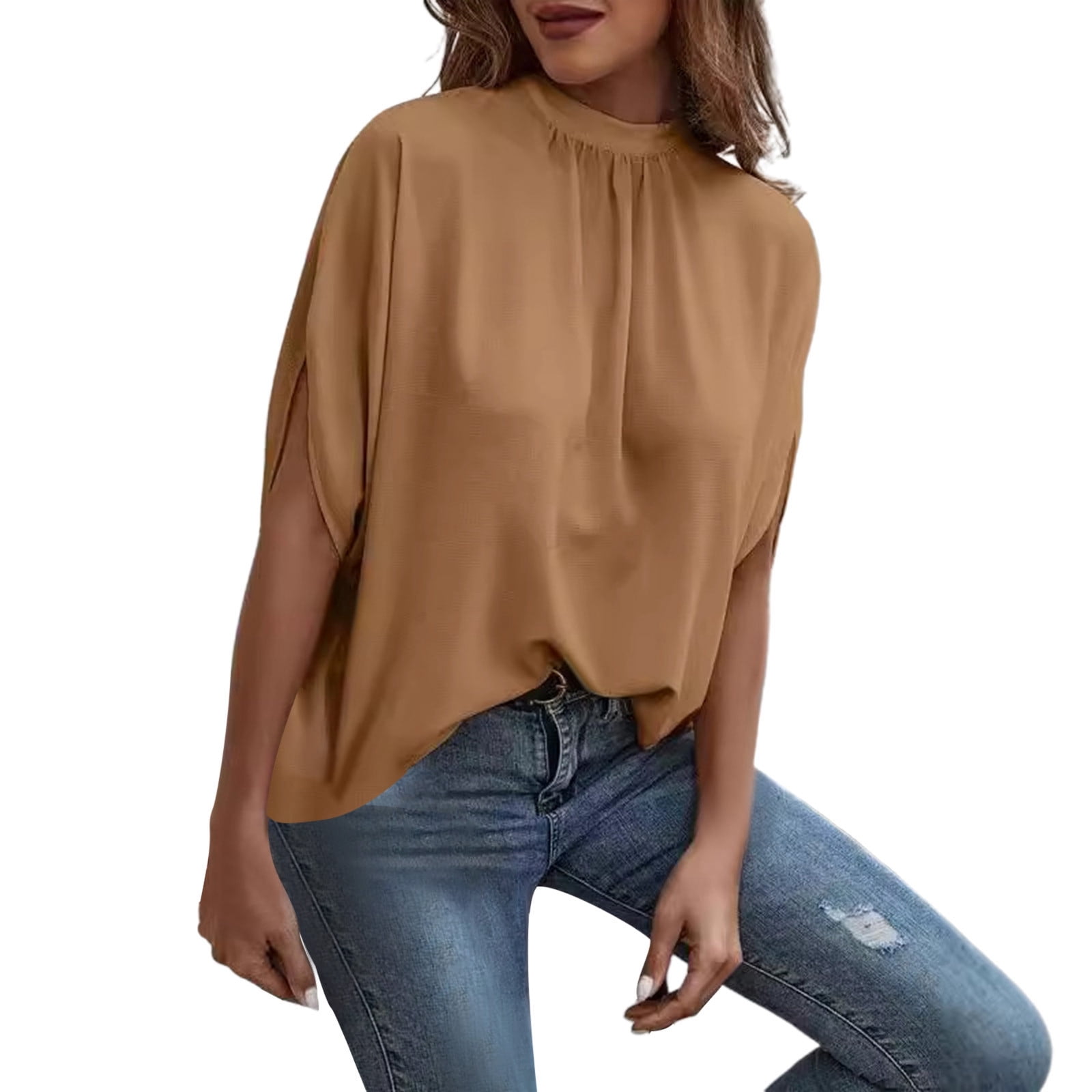 Ediodpoh Stylish Women's T Shirts for Everyday Wear Elegant Straight ...