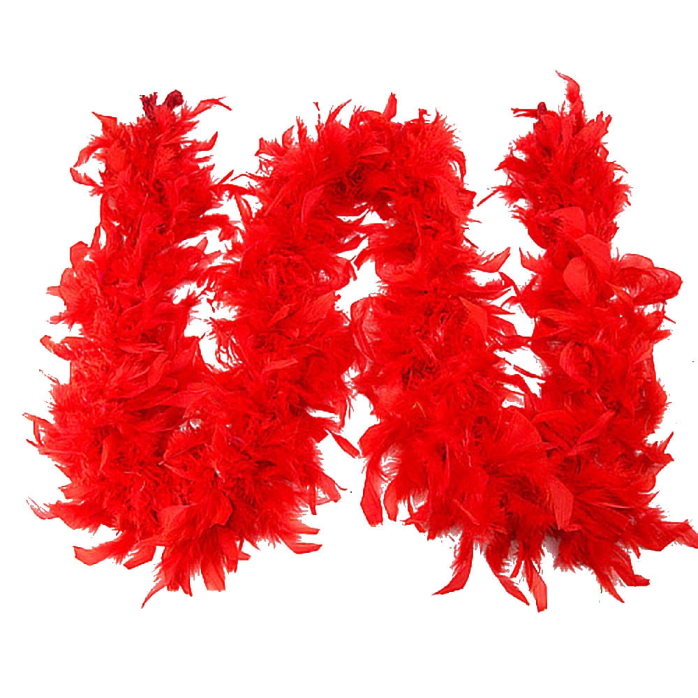 Ediodpoh White Feather Flapper Scarf for Hen Night Dance Party Show ...