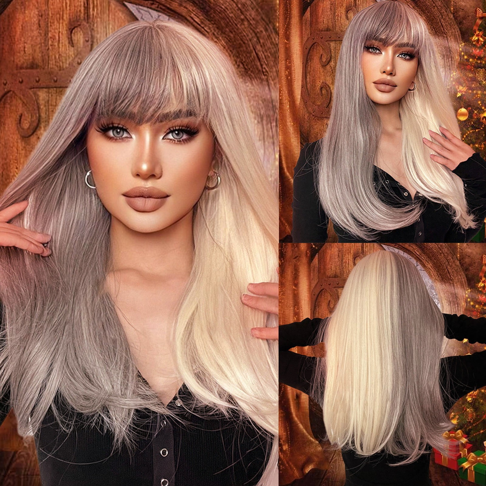 Ediodpoh Wigs European and American Style High Temperature Silk ...