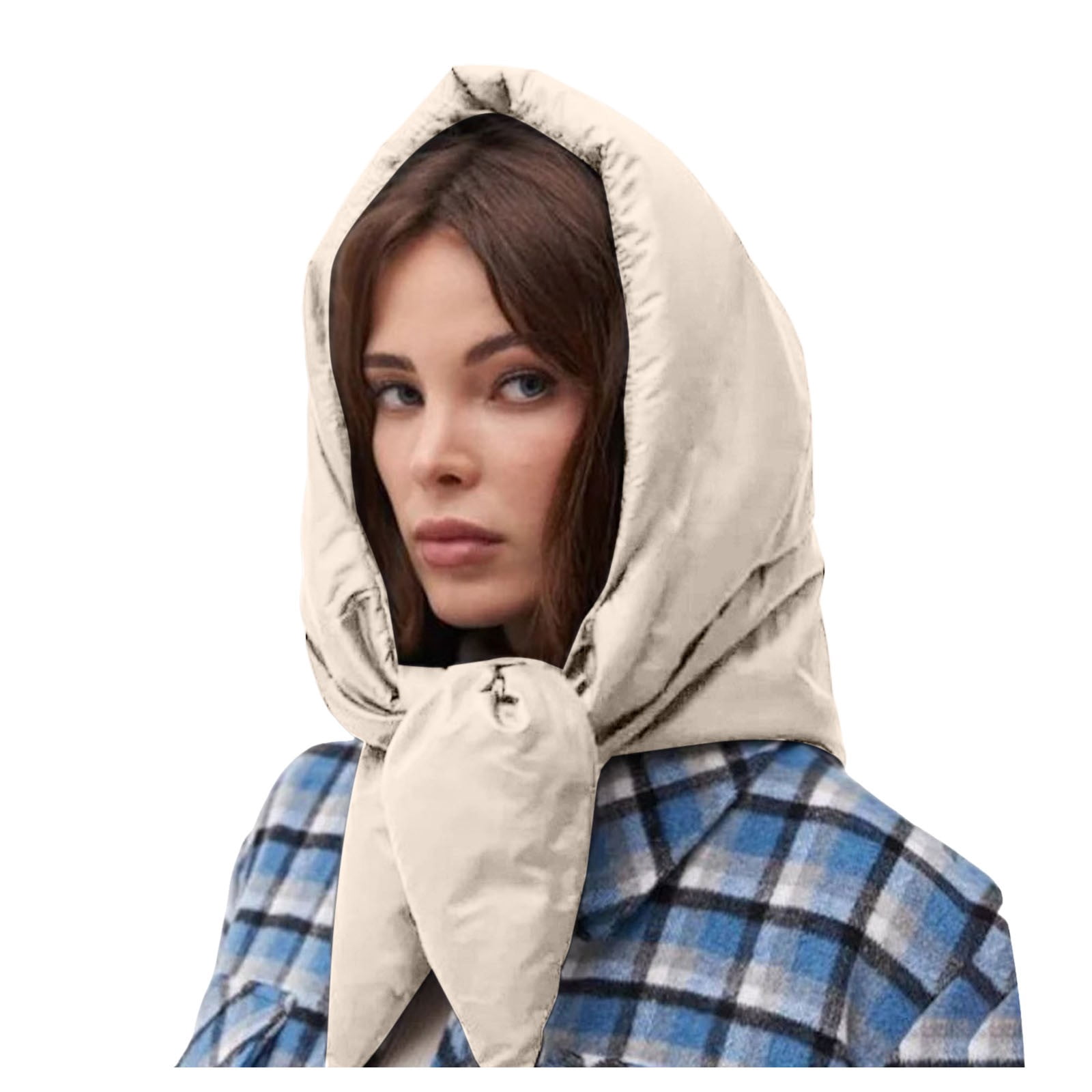 Ediodpoh Winter Scarf Hat Combo Triangle Shape for Women Girls Warm ...