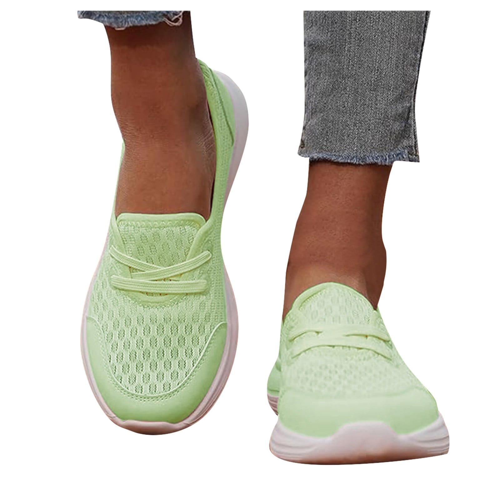 Ediodpoh Women's Breathable Low Top Comfort Walking Shoes Stylish ...