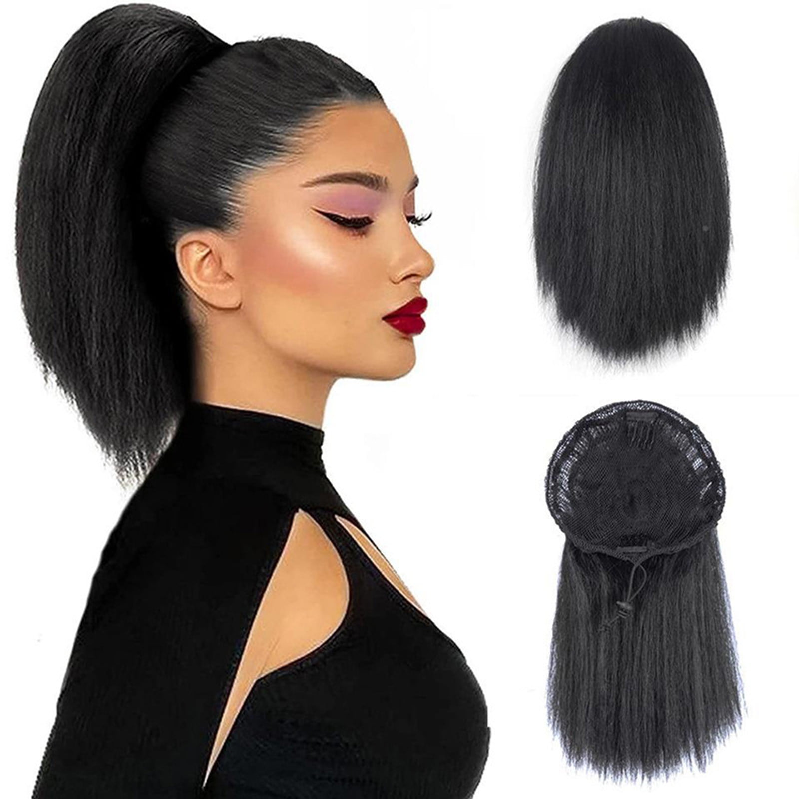 Riforla Women's Hair Hair Hair Hair Hair Hair Ponytail Fluffy Curly ...