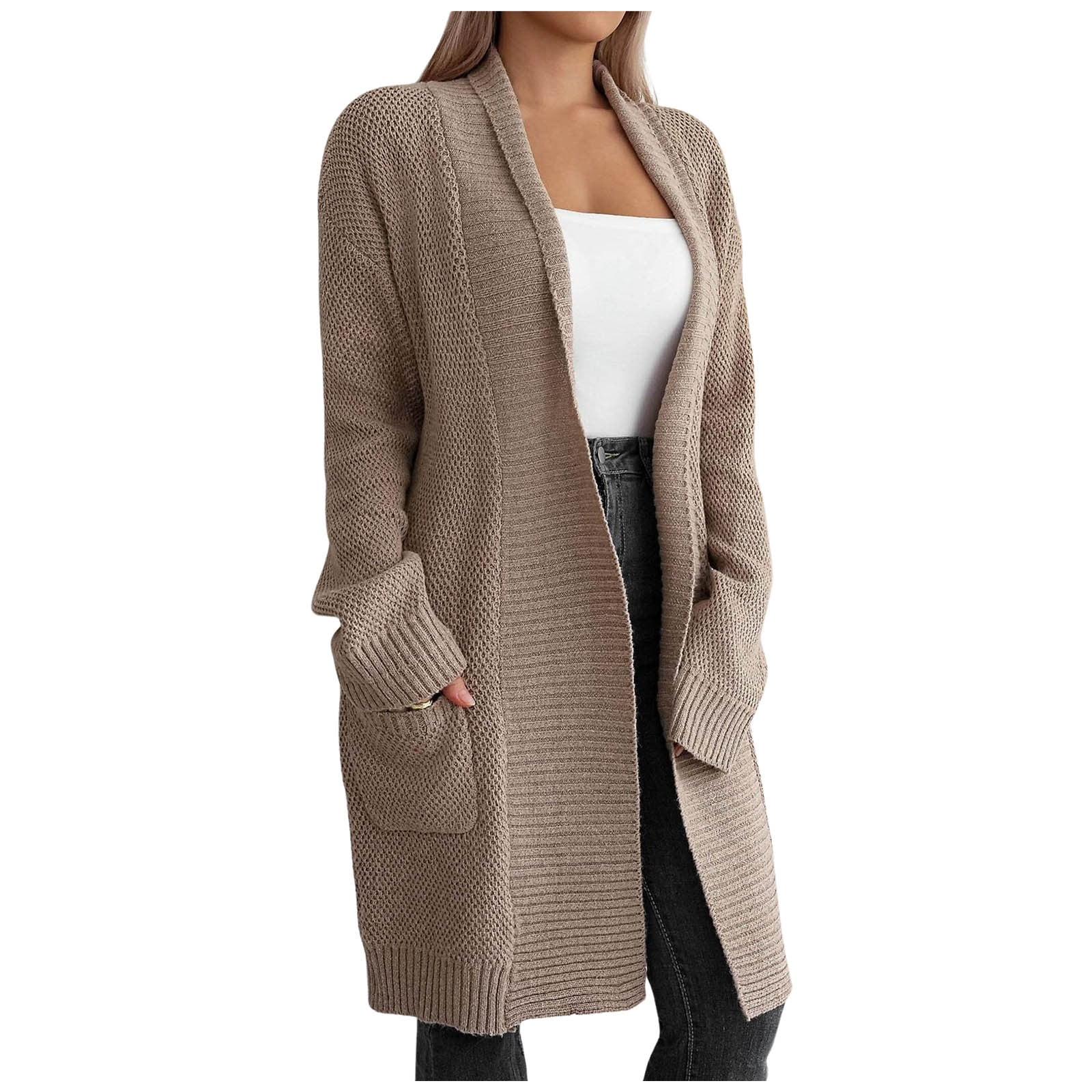 Ediodpoh Women's Lazy Autumn and Winter Versatile Casual Loose Lapel ...