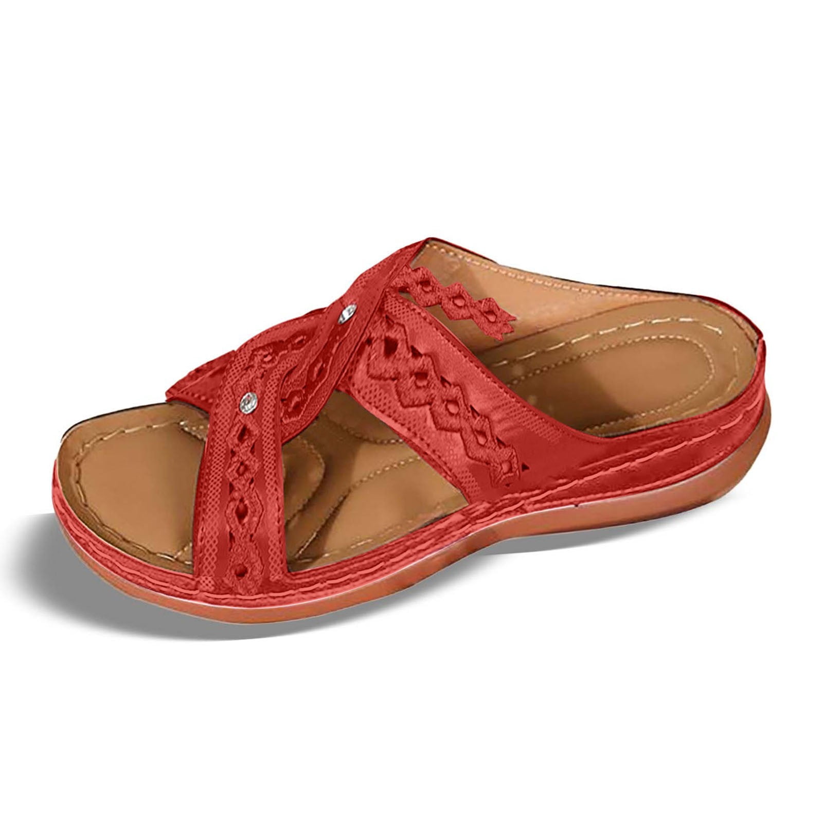 Ediodpoh Women's Slippers for Casual Wear with Toe Design Embroidered ...