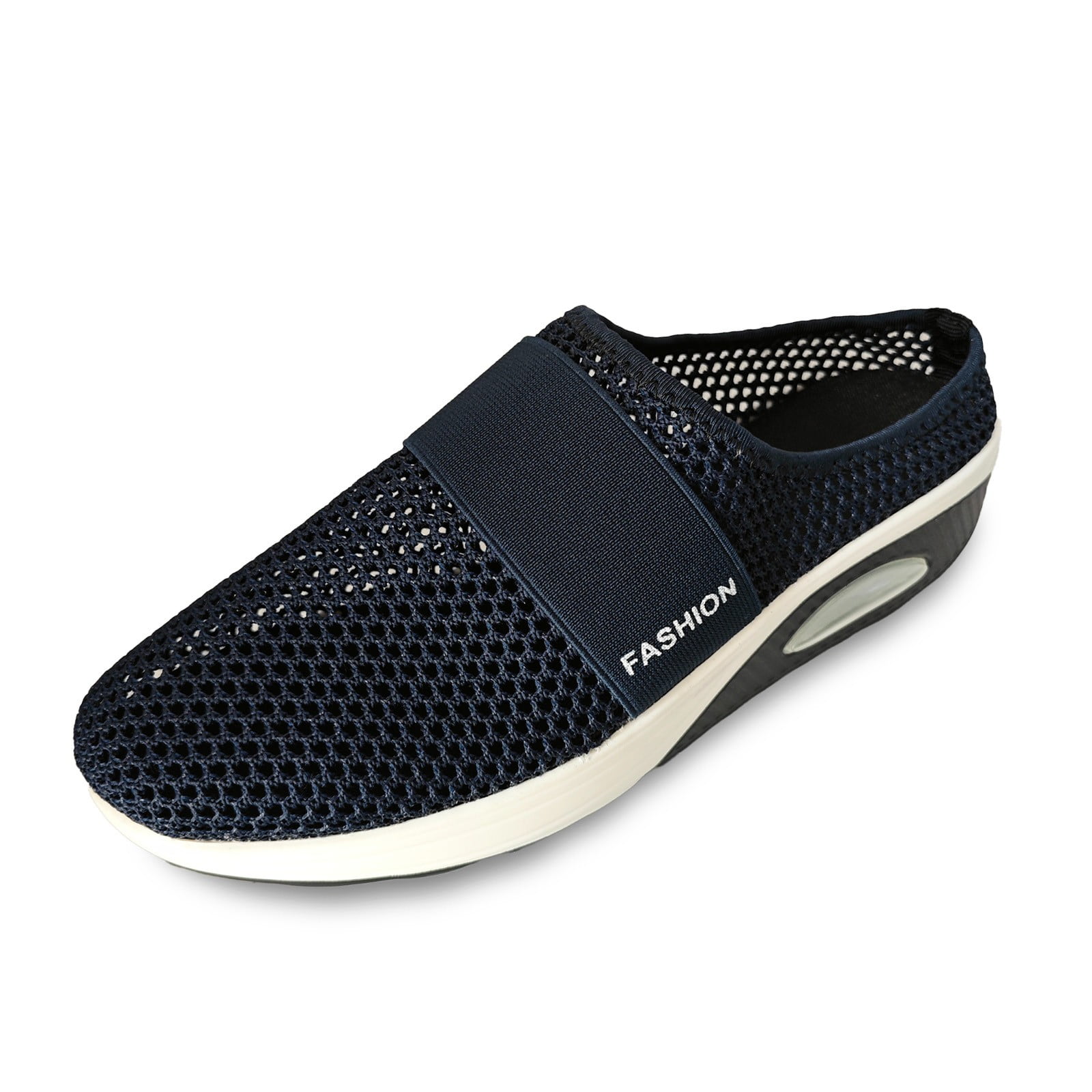 Ediodpoh Women's Summer Fashion Solid Color Large Mesh Bag Toe Slippers ...