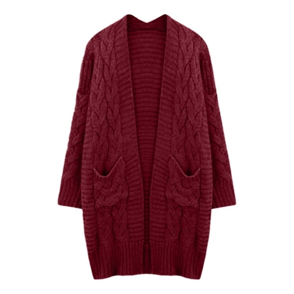 Ediodpoh Womens Cardigans Knit Cardigan Long Open Front Sweater Soft ...