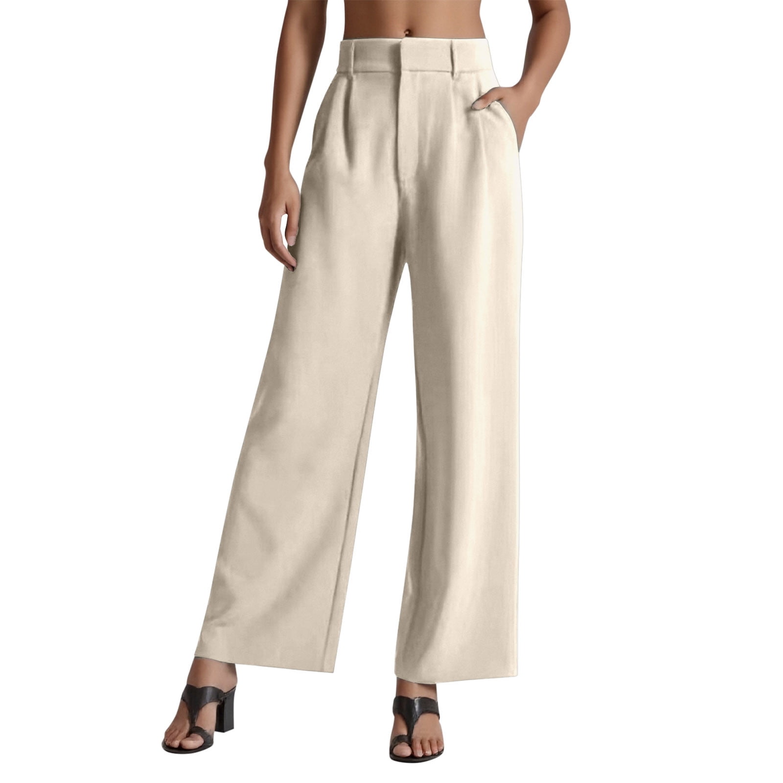 Ediodpoh Womens Work Pants Wide Leg Business Casual High Waisted Dress ...